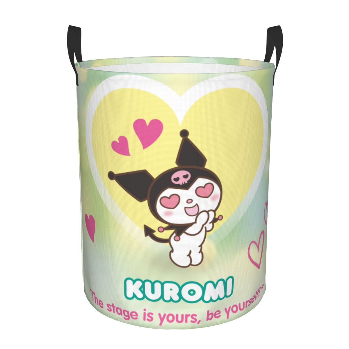 Cartoon Kuromi Laundry Basket Collapsible Cute Rabbit for Nursery Kids ...