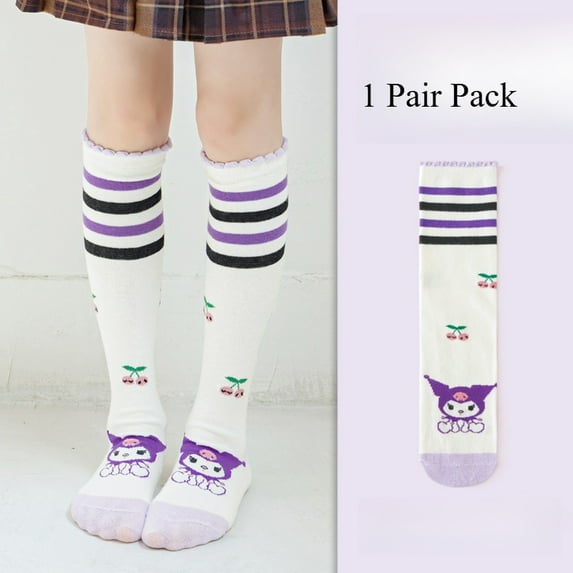 Cartoon Kuromi Melody Cinnamoroll Over-knee Long Socks Autumn and ...