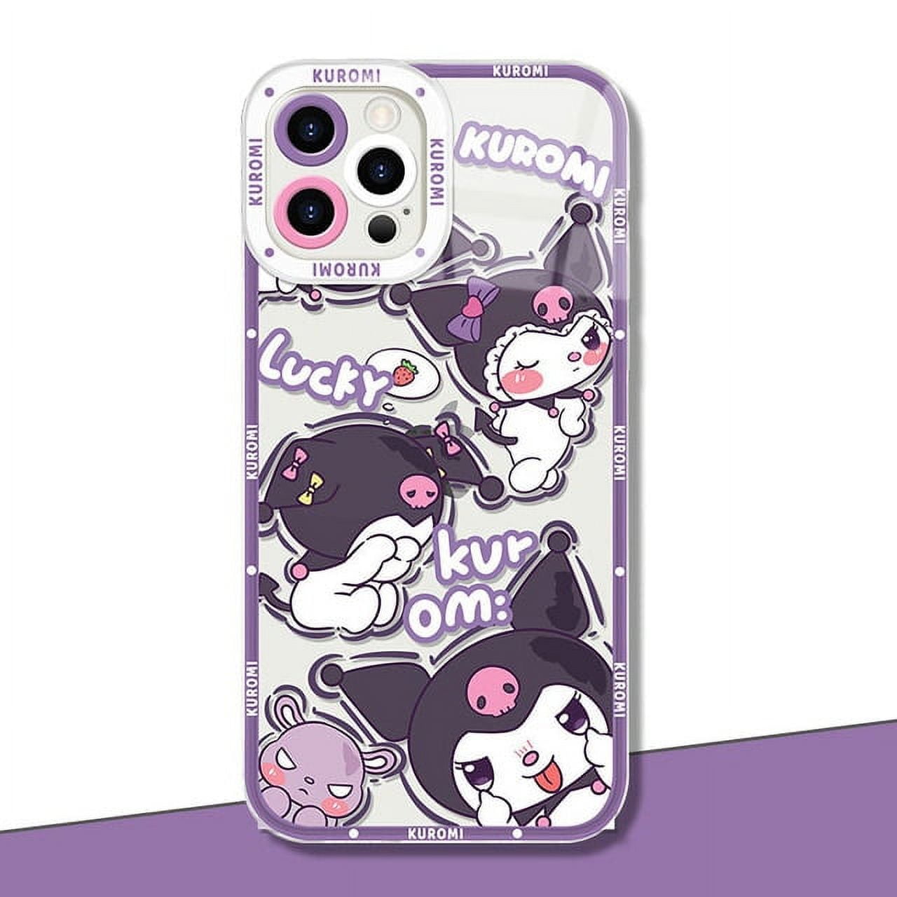 Cartoon Kuromi Melody Phone Case For Iphone 15 14 Pro Max 13 12 Mini 11