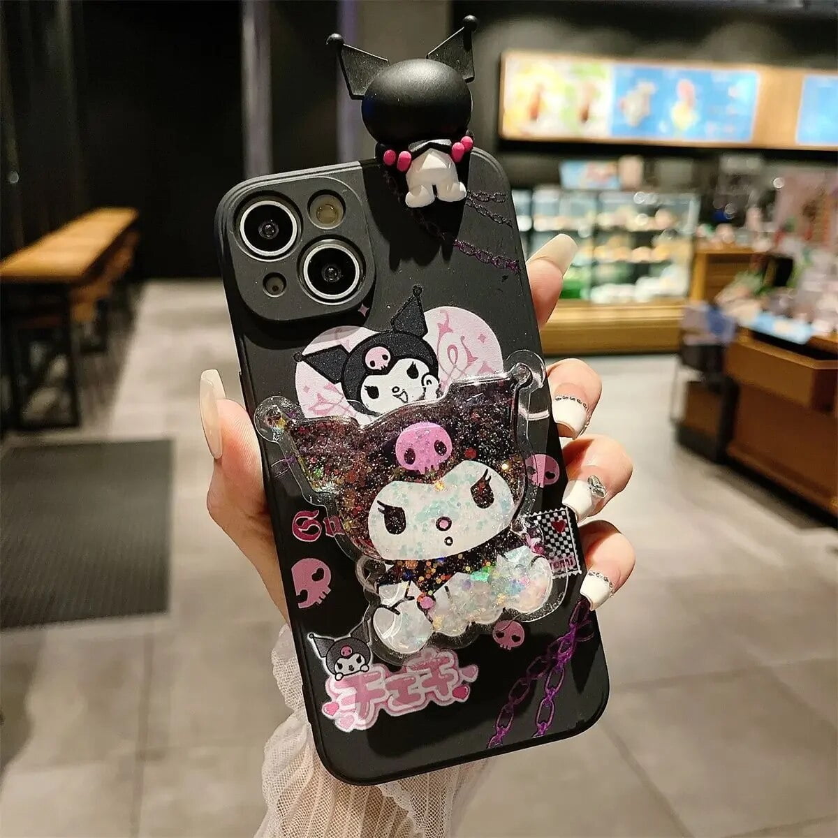 Cartoon Kuromi Sanrio phone cases for iPhone 15 14 13 12 11 pro Max ...