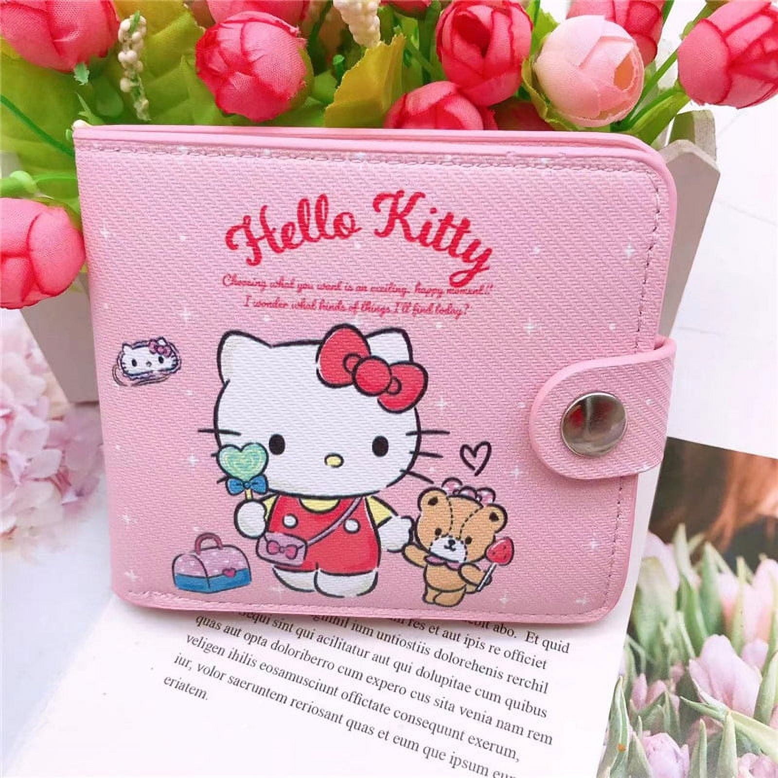Cartoon Kuromis Wallets Women Faux Leather Bi-fold Travel Wallet Coin ...