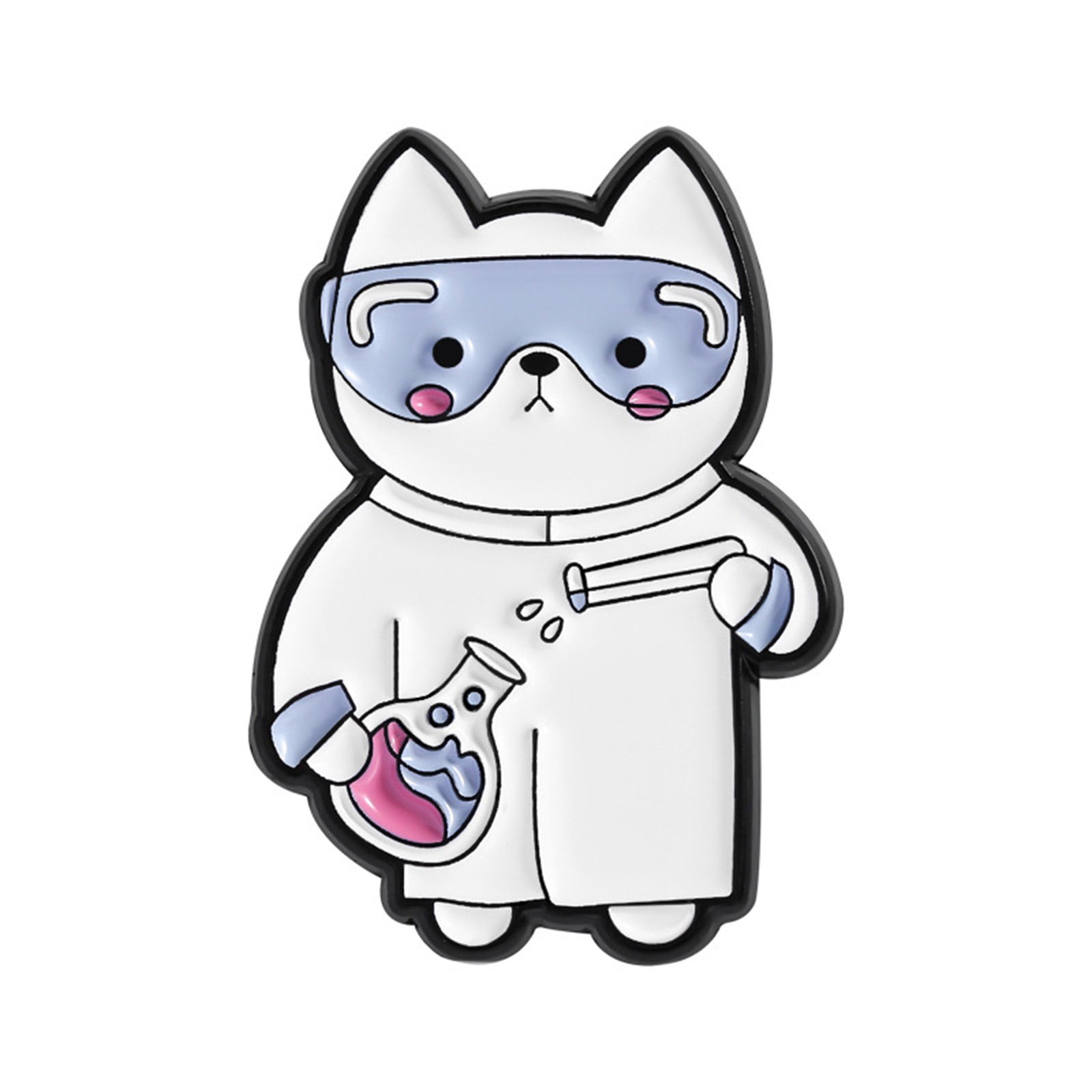 Cartoon Laboratory Nurse Enameled Pin Brooch For Jewelry Gifts Fashion ...