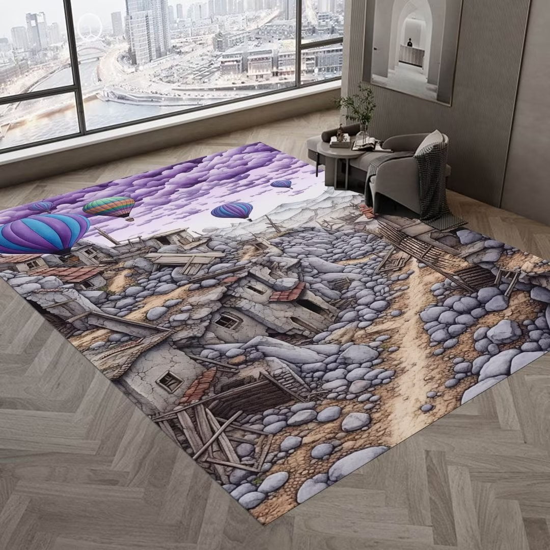 Cartoon Landscape Carpets for Living Room Children's Room Bedroom Large ...