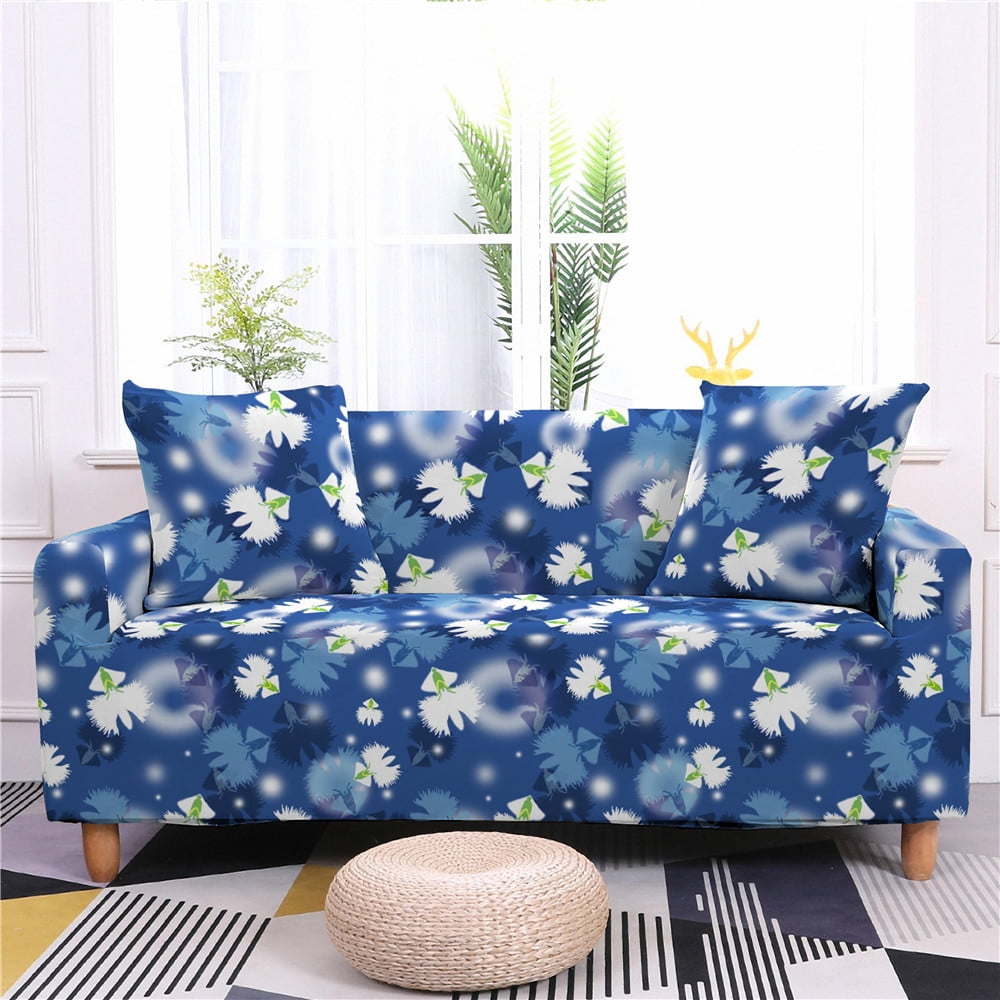 Cartoon Leaf Pattern Sofa Cover Polyester All-inclusive Living Room ...