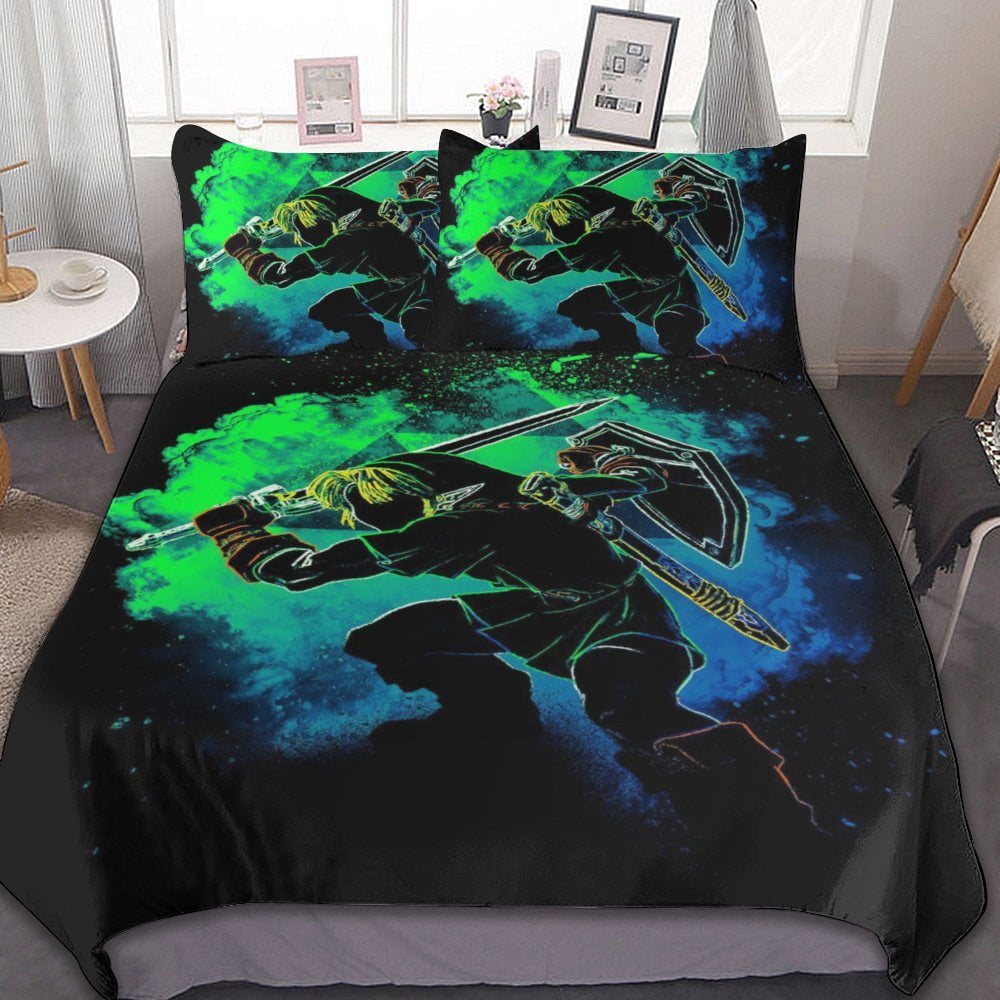 Cartoon Legend Of Zelda 3-Piece Bed Set Warm and Comfortable Kawaii ...