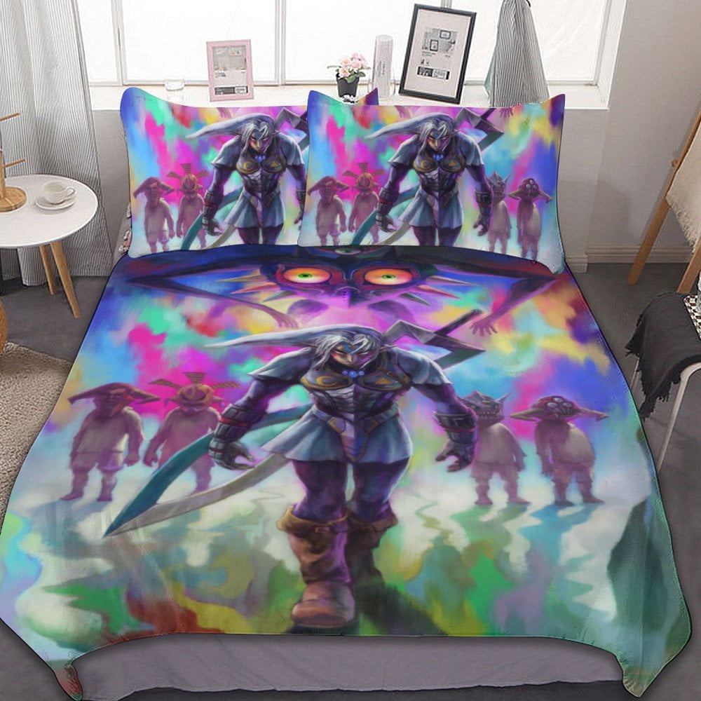 Cartoon Legend Of Zelda 3-Piece Bed Set Warm and Comfortable Kawaii ...