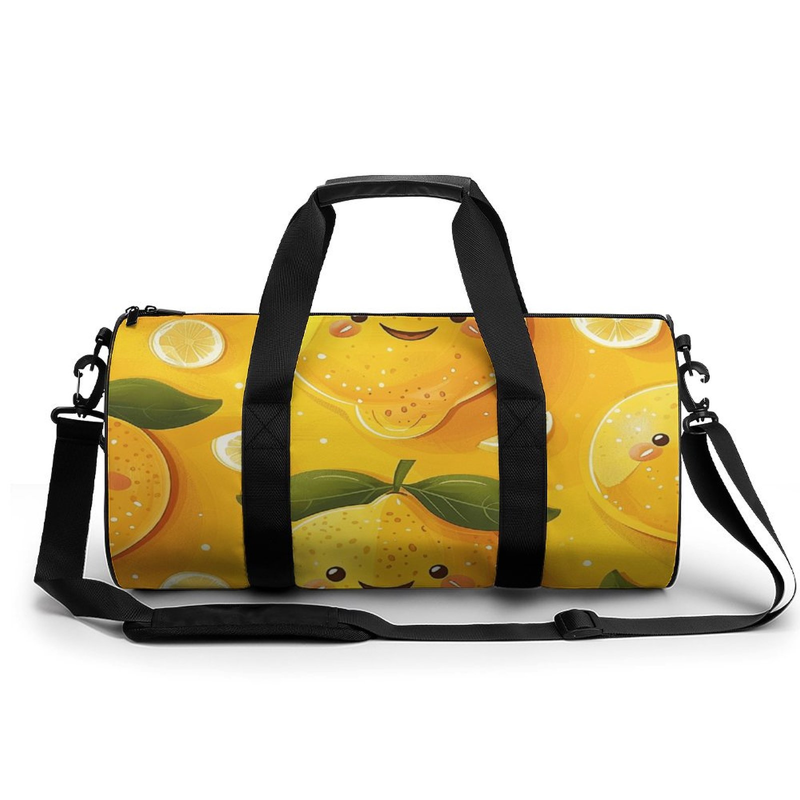 Cartoon Lemon Pattern Gym Bag Travel Ing Sports Bags Male Female Design ...
