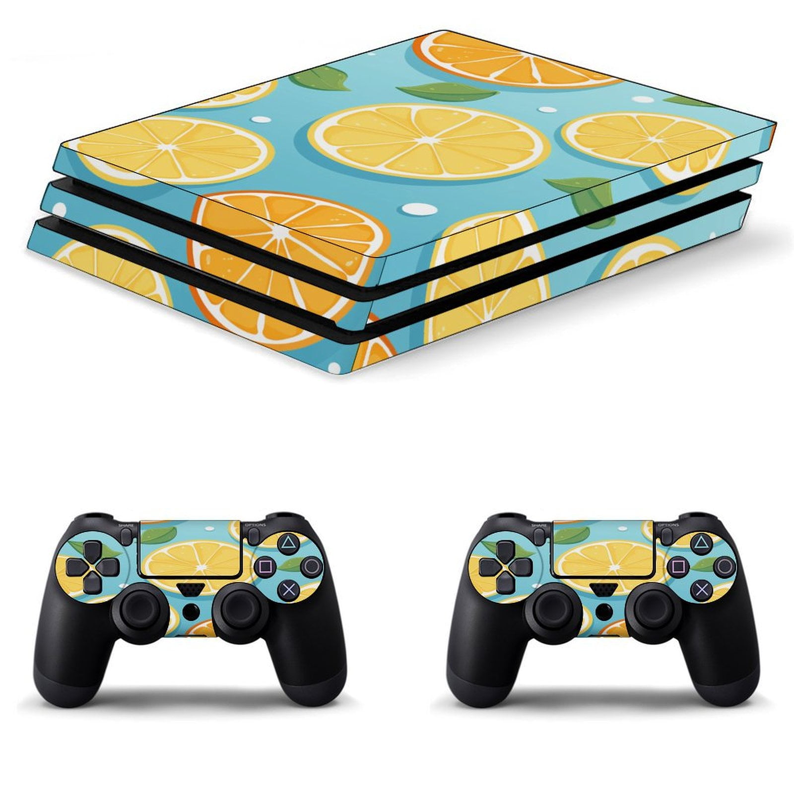 Cartoon Lemon Pattern PS4/PS4 Pro/PS4 Slim Skin Sticker For Console And ...