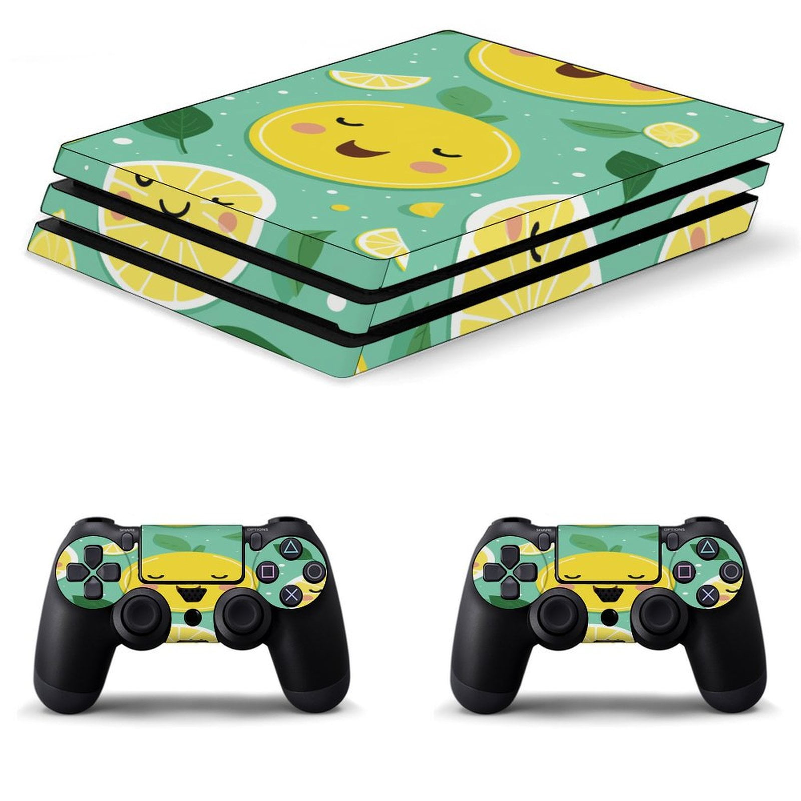 Cartoon Lemon Pattern PS4/PS4 Pro/PS4 Slim Skin Sticker For Console And ...
