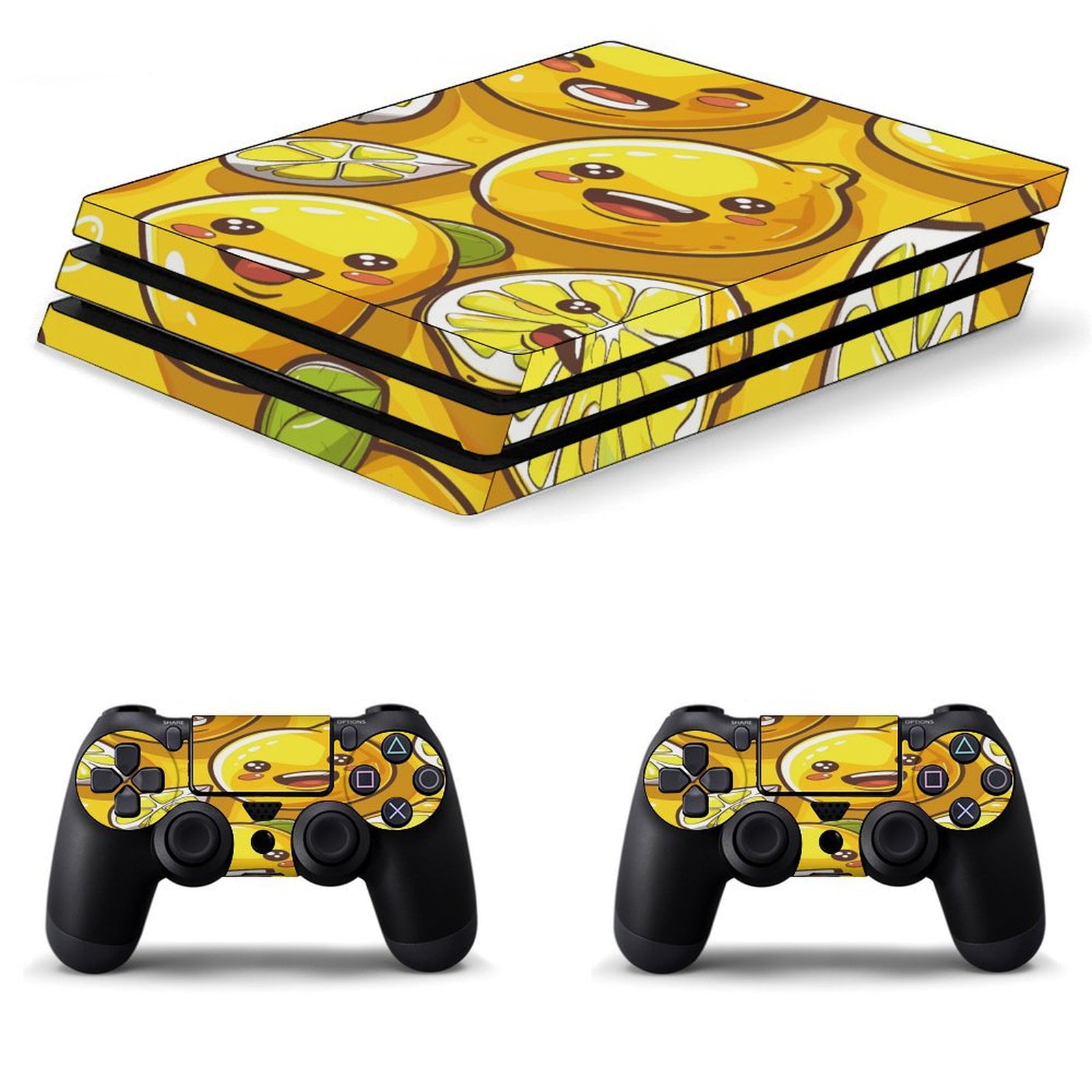 Cartoon Lemon Pattern PS4/PS4 Pro/PS4 Slim Skin Sticker For Console And ...