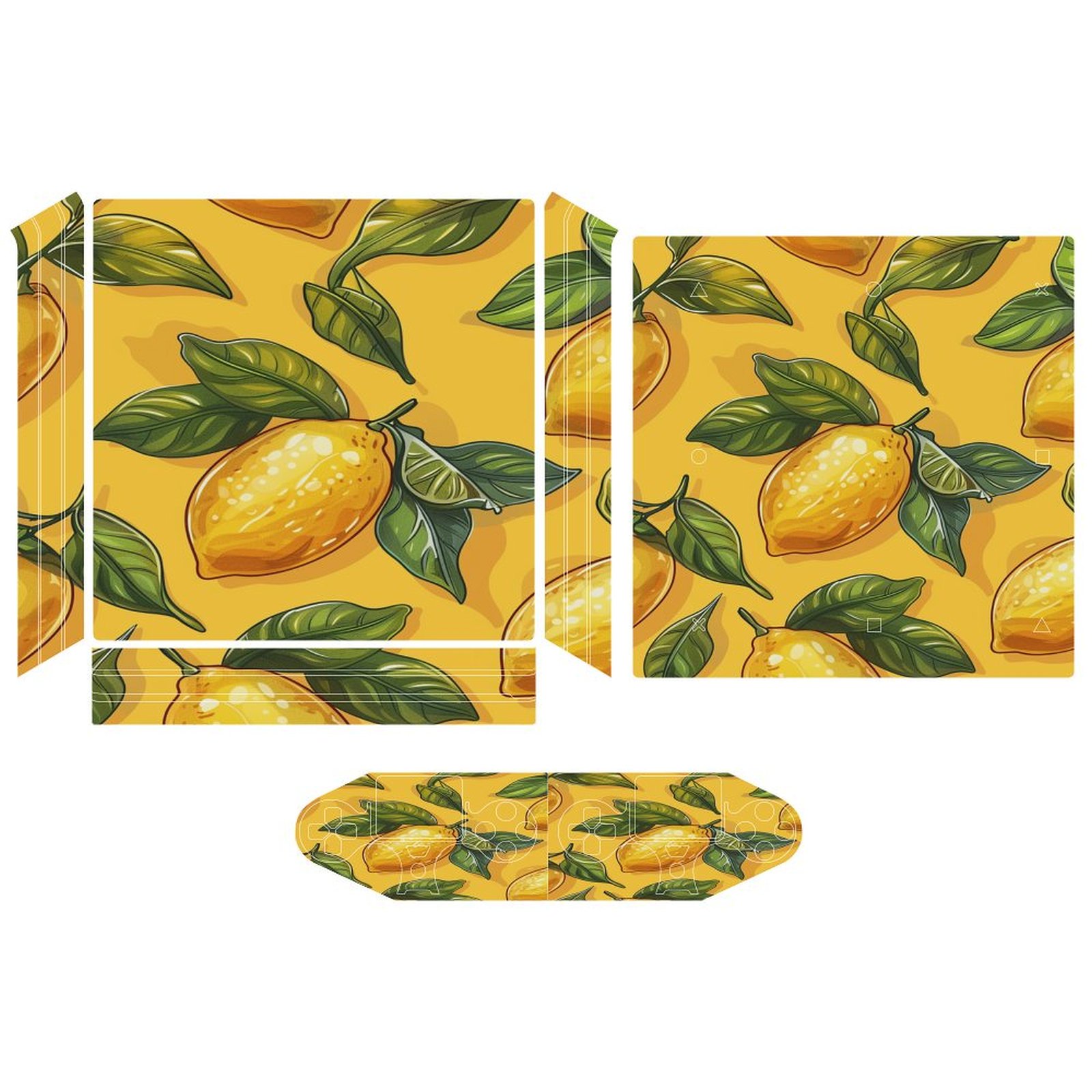 Cartoon Lemon Pattern PS4/PS4 Pro/PS4 Slim Skin Sticker For Console And ...