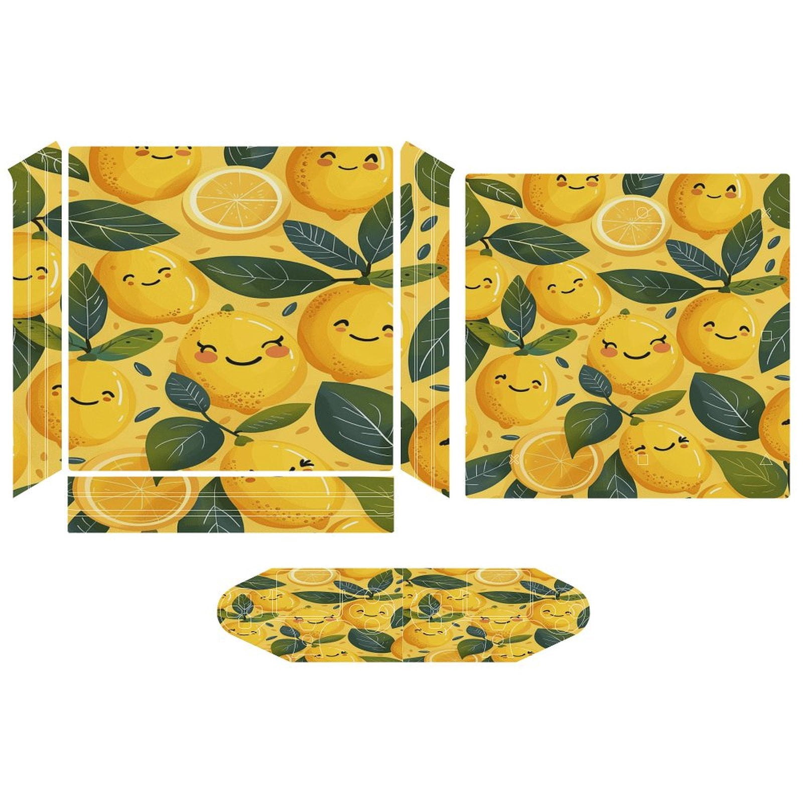 Cartoon Lemon Pattern PS4/PS4 Pro/PS4 Slim Skin Sticker For Console And ...