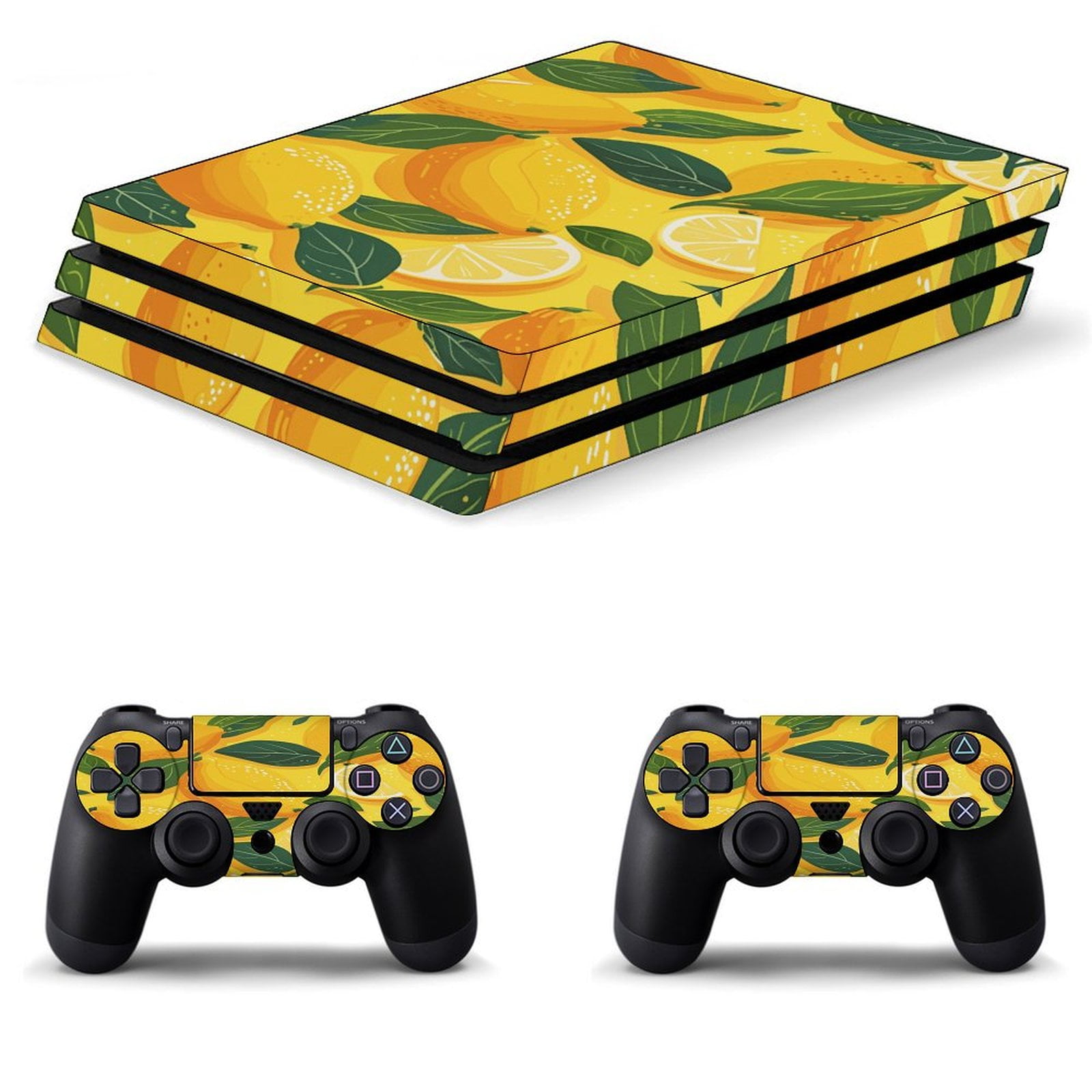 Cartoon Lemon Pattern PS4/PS4 Pro/PS4 Slim Skin Sticker For Console And ...