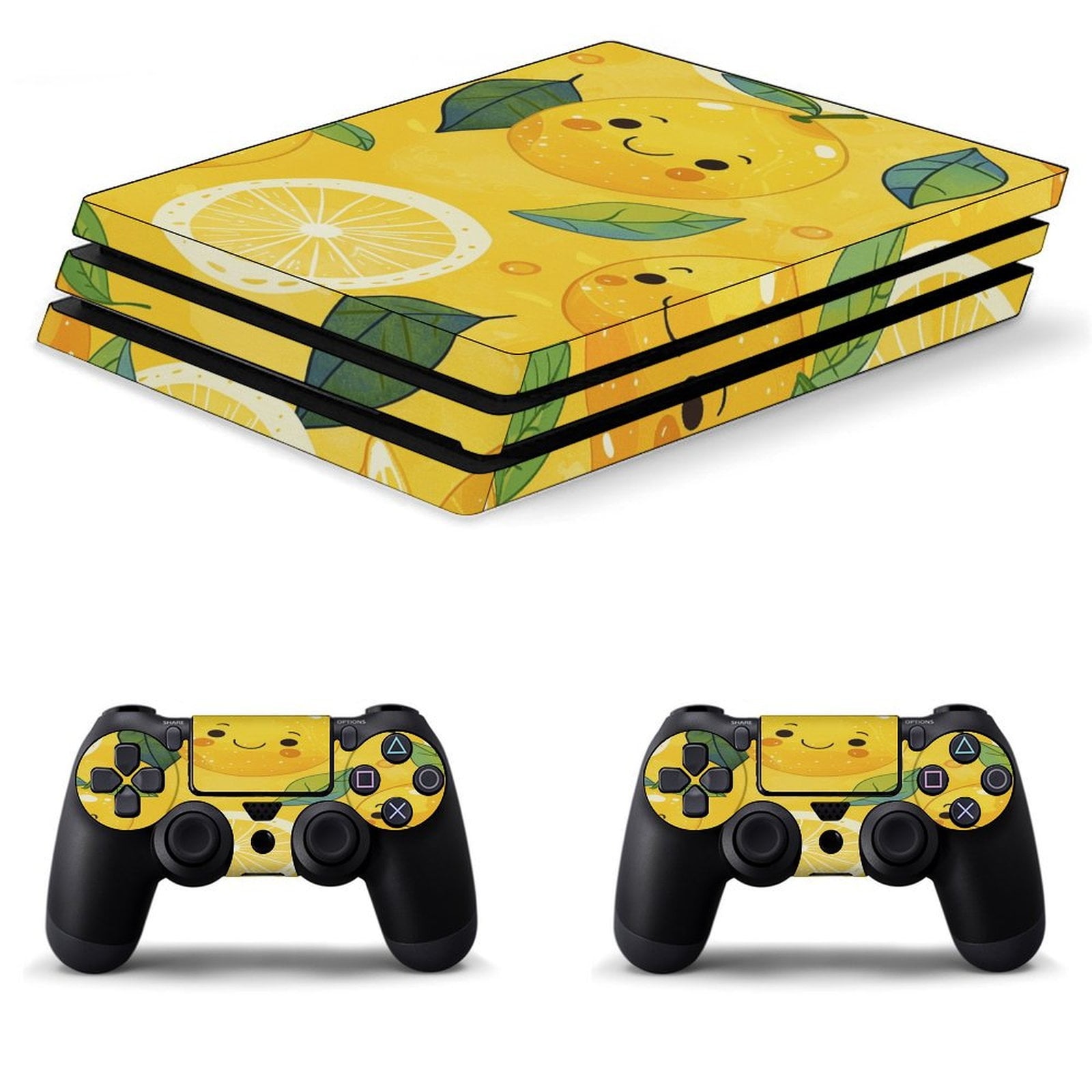 Cartoon Lemon Pattern PS4/PS4 Pro/PS4 Slim Skin Sticker For Console And ...