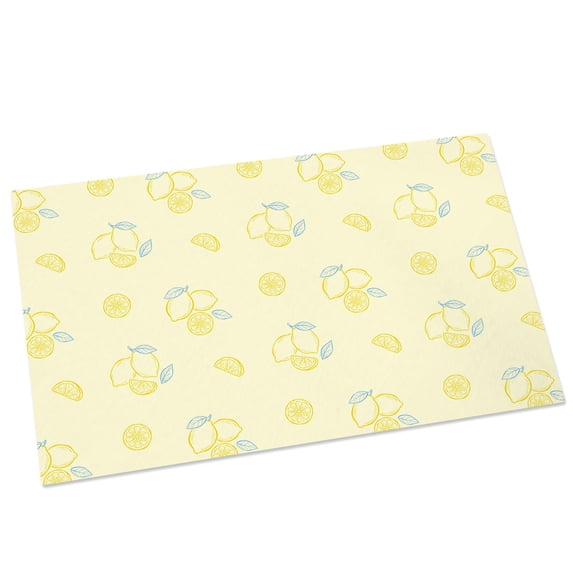 Cartoon Lemons Door Mat 16x24 Inch Summer Fruit Leaf Pastoral Plant ...