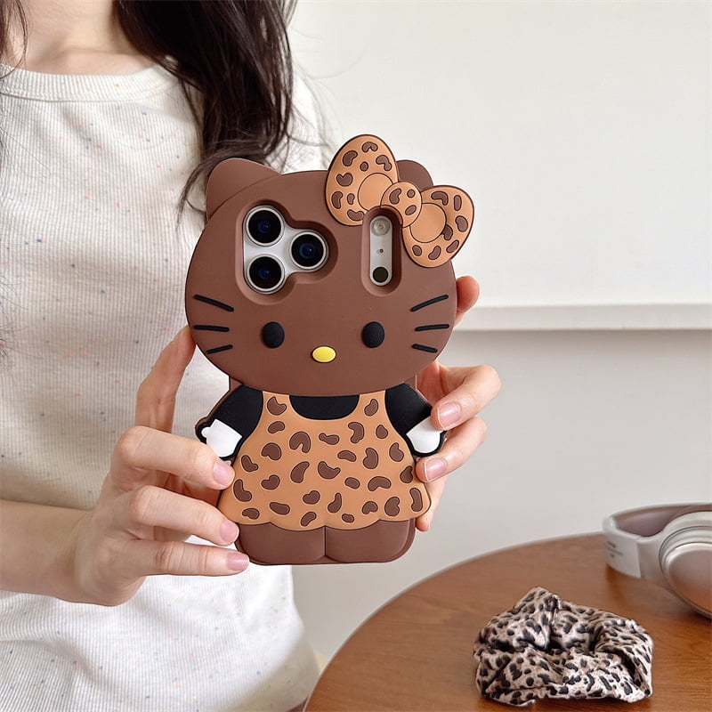 Cartoon Leopard Print KT Cat Phone Case for IPhone17Air/17Promax/17Pro ...