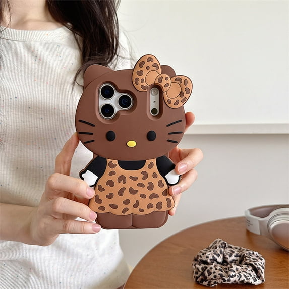 Cartoon Leopard Print KT Cat Phone Case for IPhone17Air/17Promax/17Pro ...