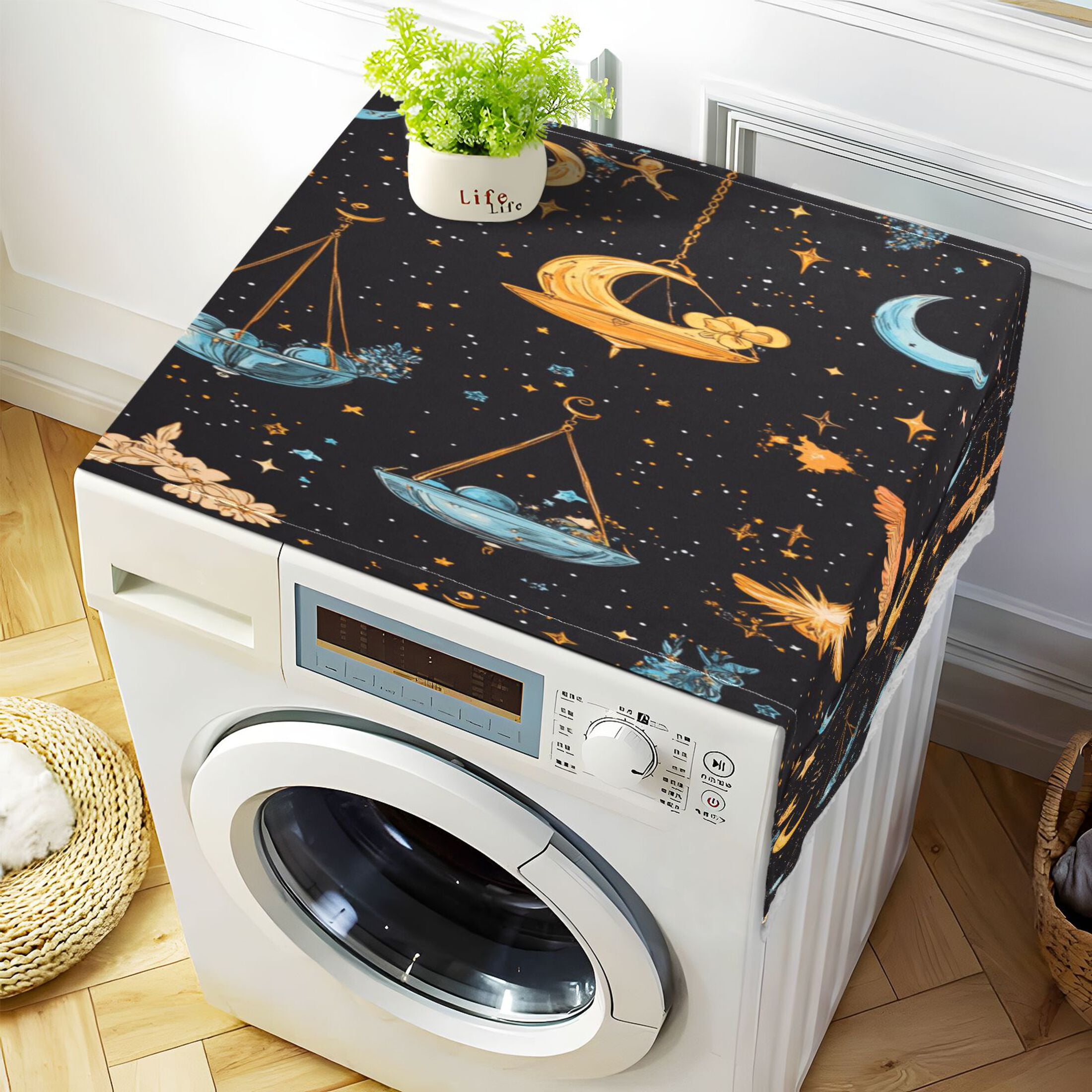 Cartoon Libra PatternWasher and Dryer Covers Dust-Proof and Oil ...