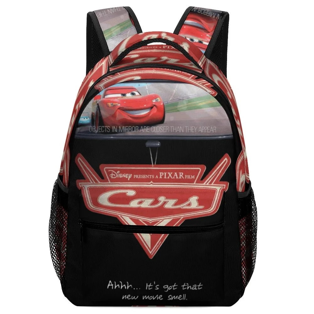 Cartoon Lightning McQueen Cars Backpack Pocket Travel Fashionable and ...
