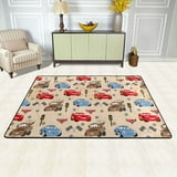 Cartoon Lightning Mcqueen Rugs Washable Cover Floor Rug Carpets ...