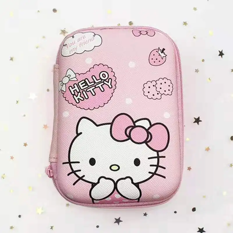 Cartoon Lil' Hello Kitty data cable storage bag anime Kuromi portable ...
