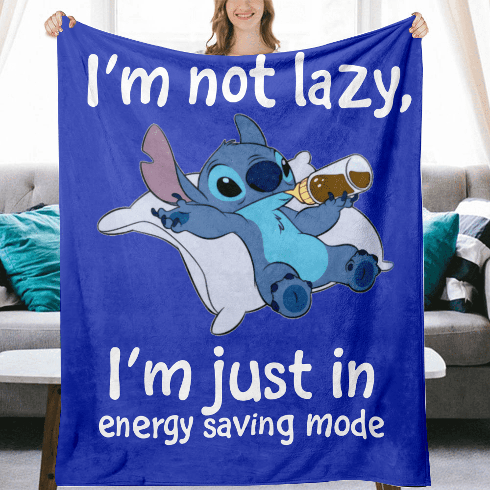 Cartoon Lilo & Stitch Anime Blanket for Kids Adults, Fluffy Cozy Throw ...