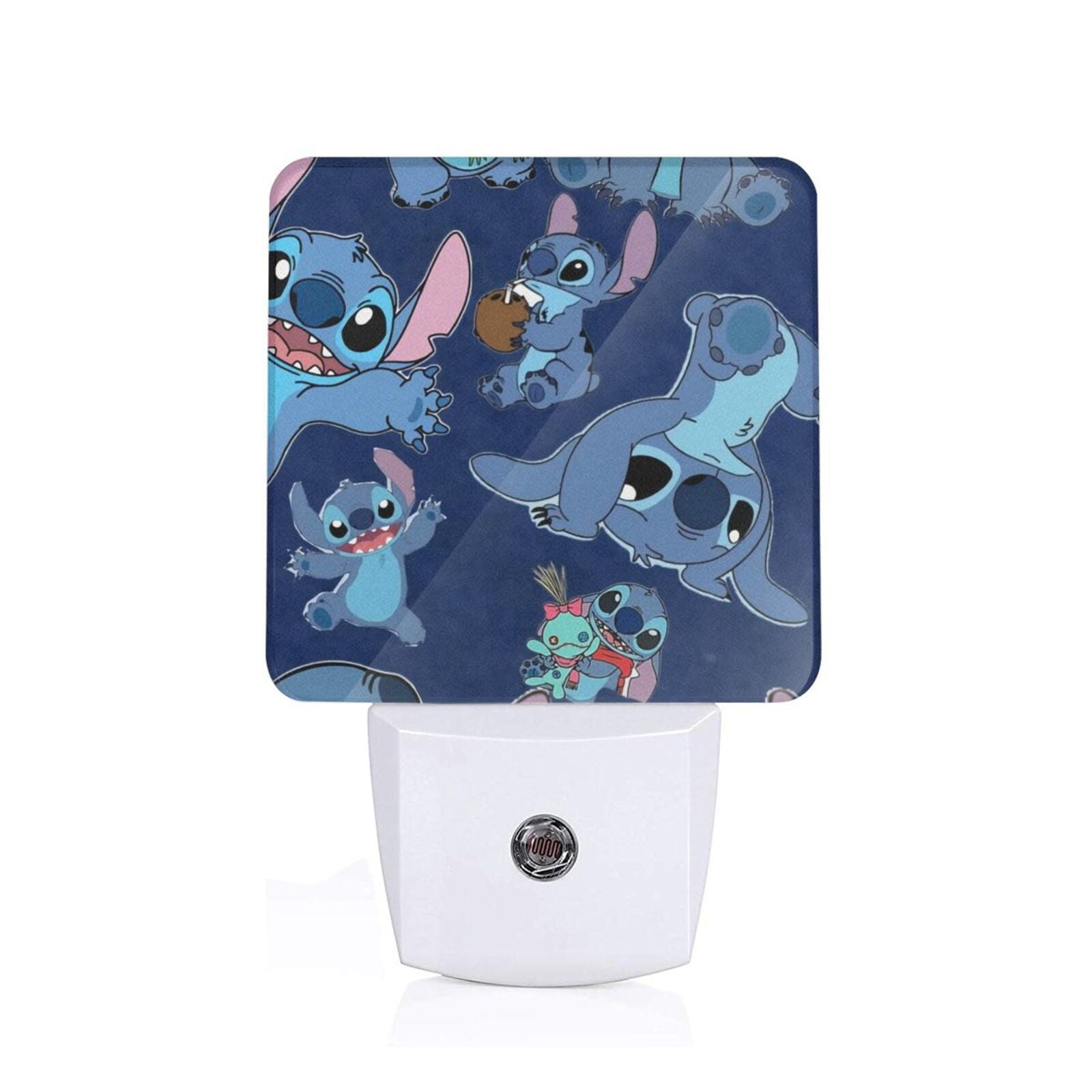 Cartoon Lilo & Stitch LED Night Light Plug into Wall with Dusk to Dawn ...