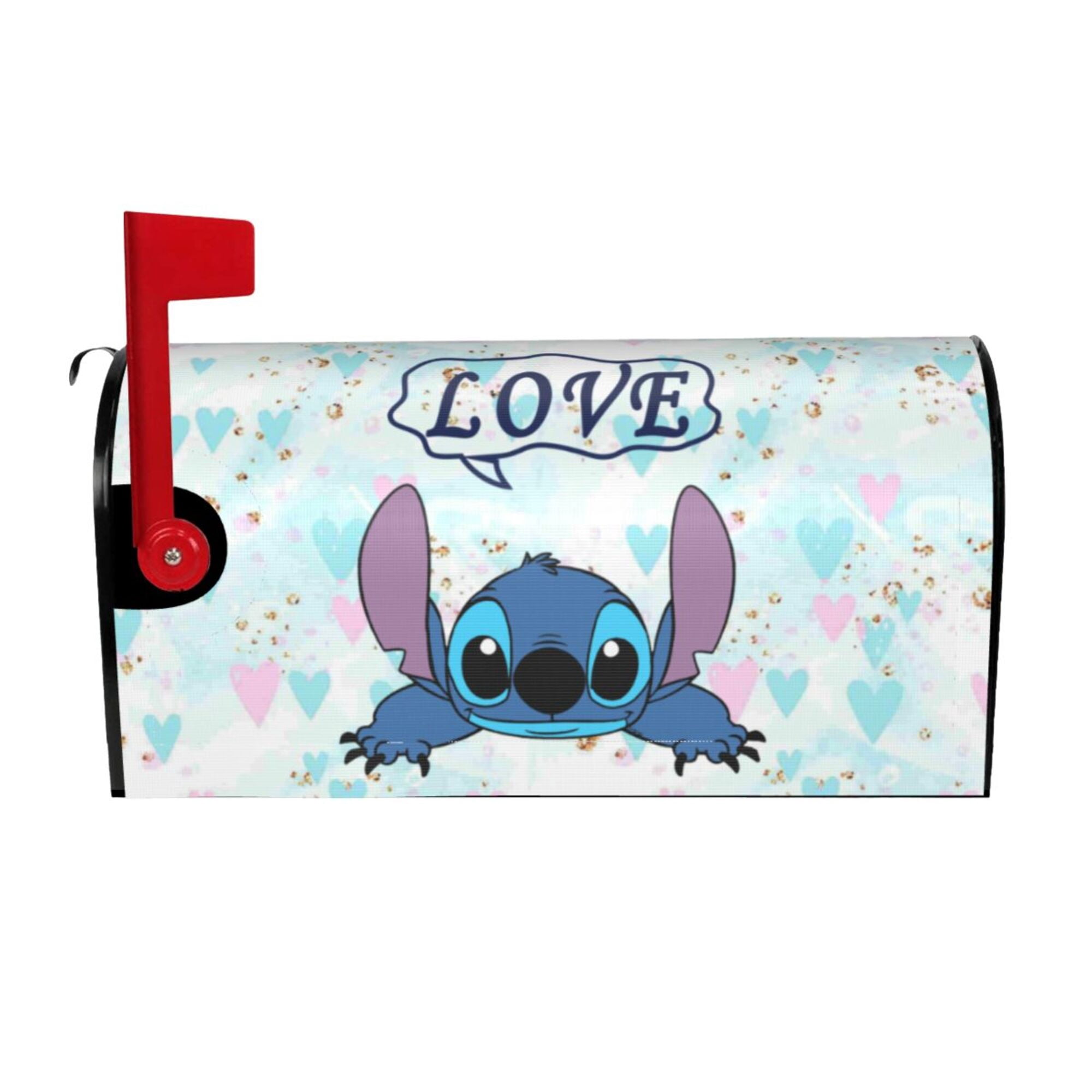 Cartoon Lilo & Stitch Mailbox Cover Magnetic Standard Size 21x18 in ...