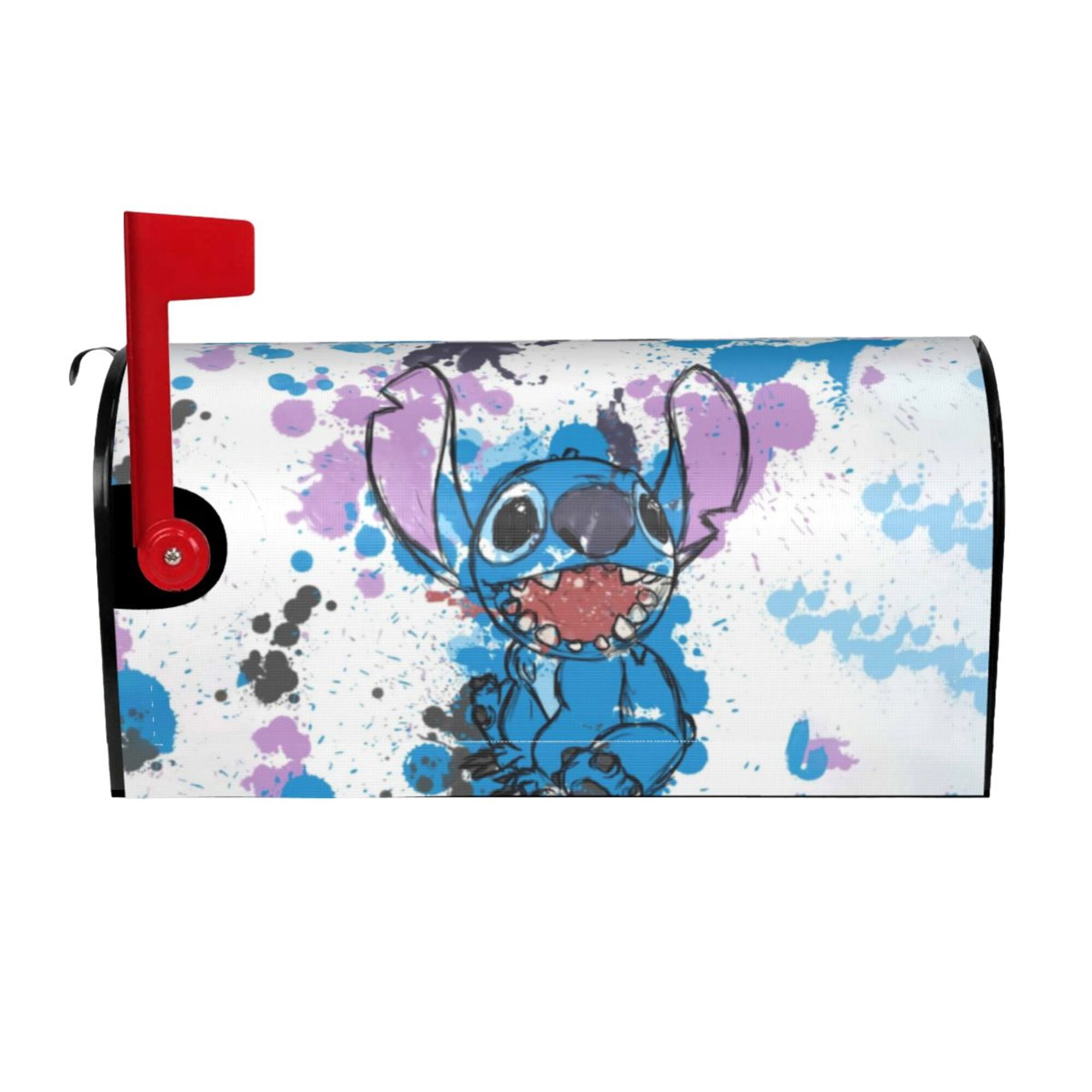Cartoon Lilo & Stitch Mailbox Cover Magnetic Standard Size 21x18 in ...