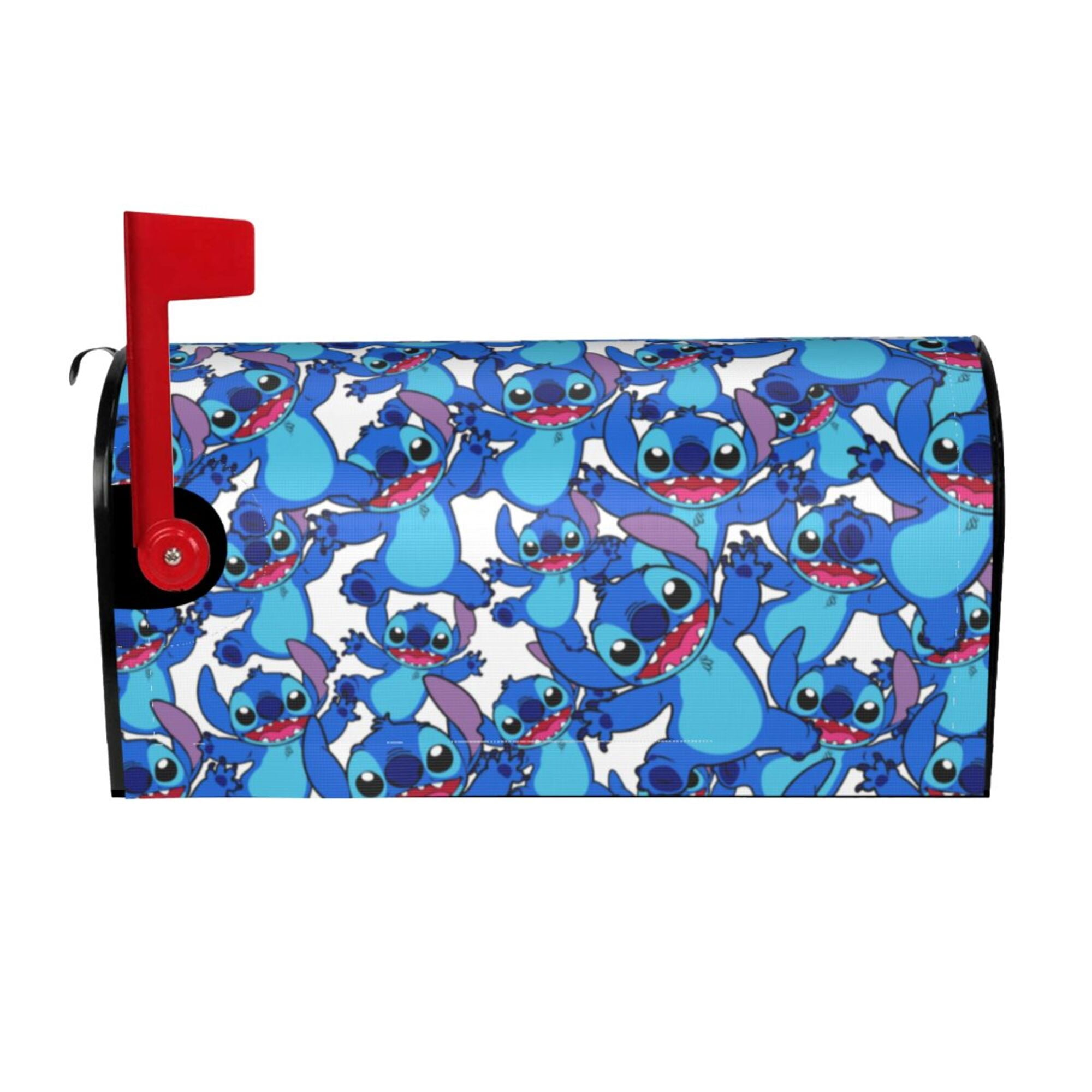 Cartoon Lilo & Stitch Mailbox Cover Magnetic Standard Size 21x18 in ...