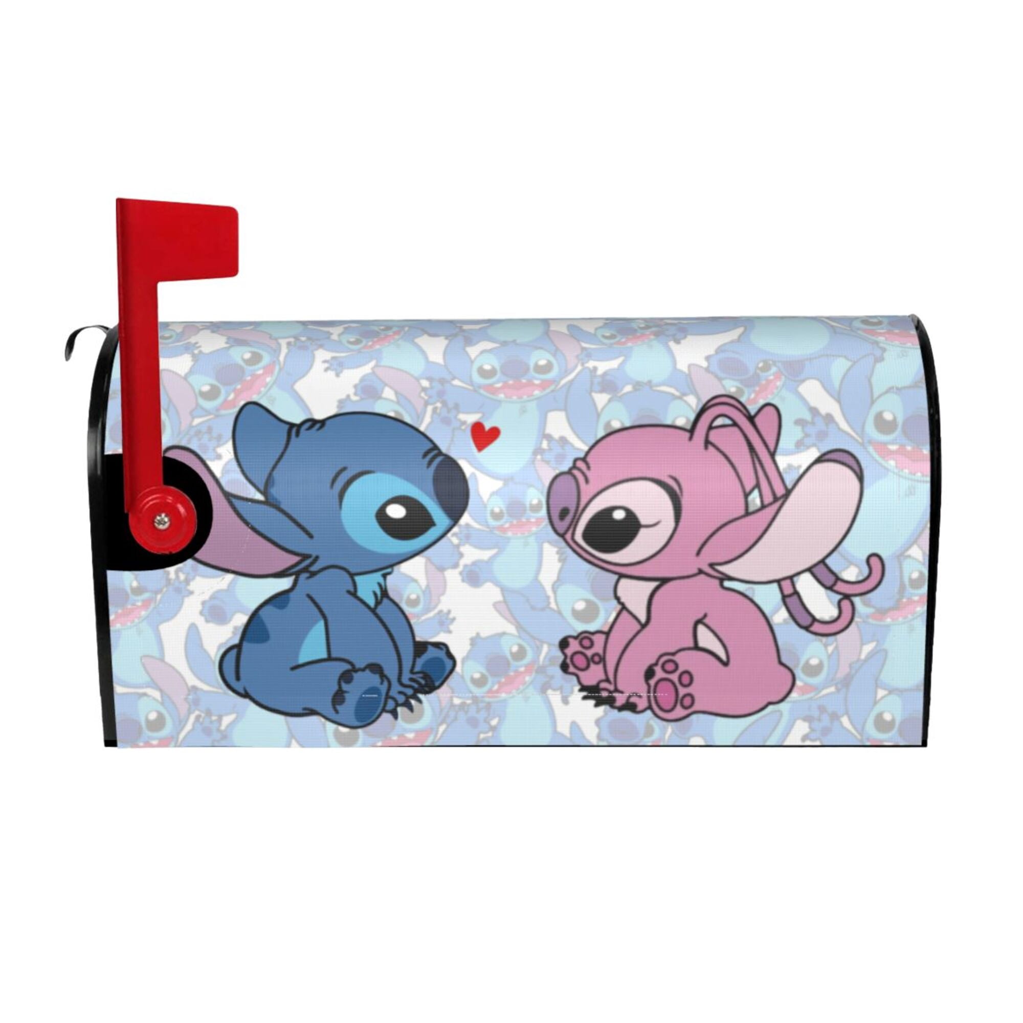 Cartoon Lilo & Stitch Mailbox Cover Magnetic Standard Size 21x18 in ...