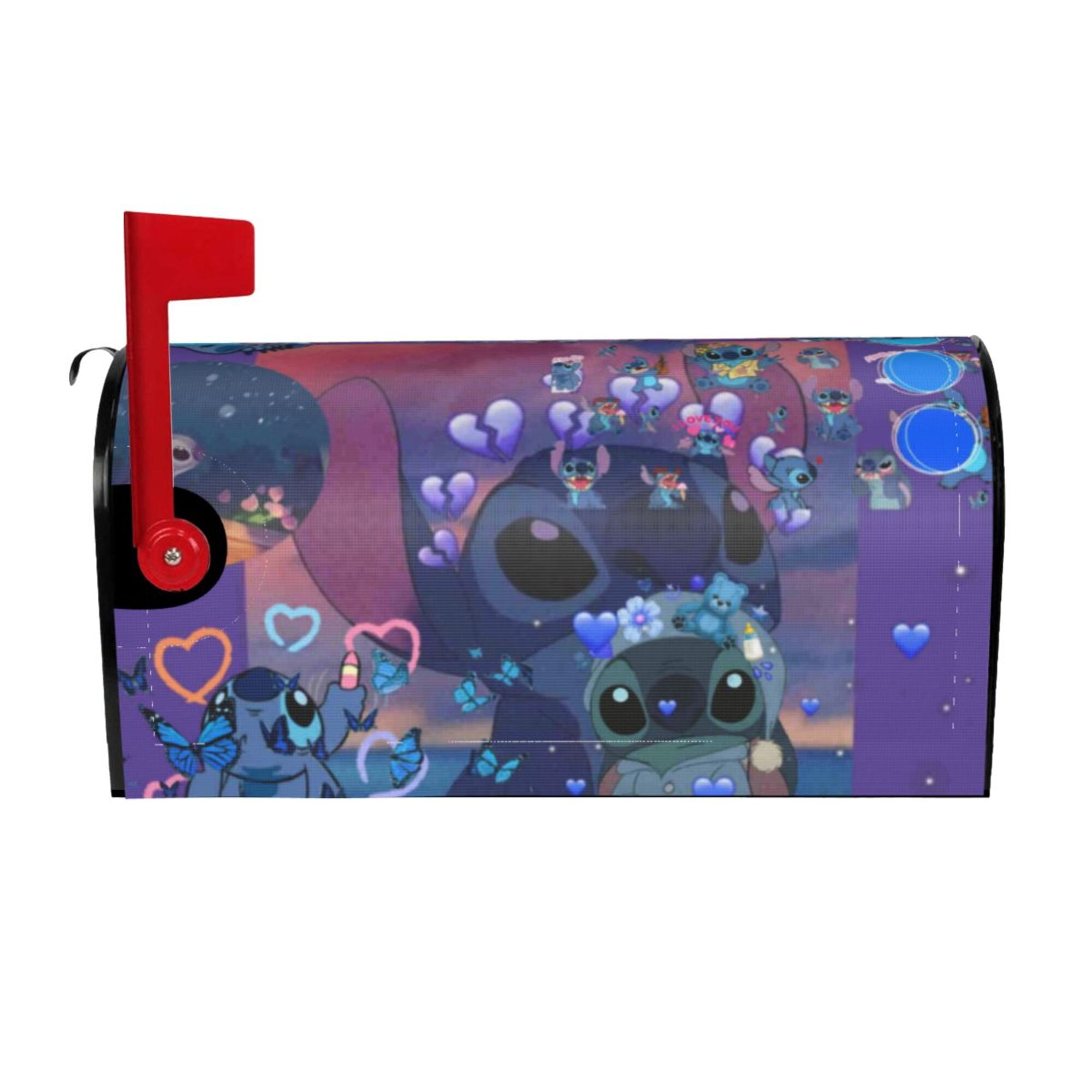Cartoon Lilo & Stitch Mailbox Cover Magnetic Standard Size 21x18 in ...