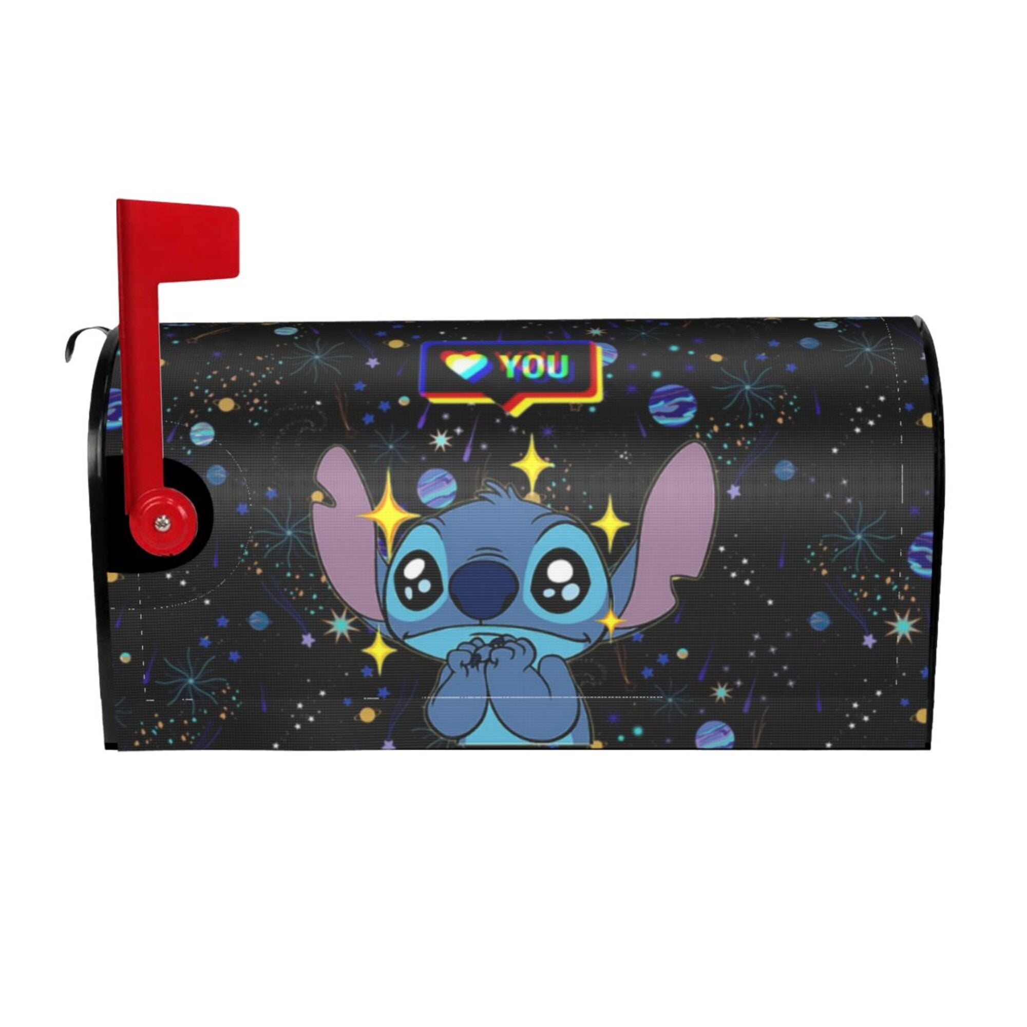 Cartoon Lilo & Stitch Mailbox Cover Magnetic Standard Size 21x18 in ...
