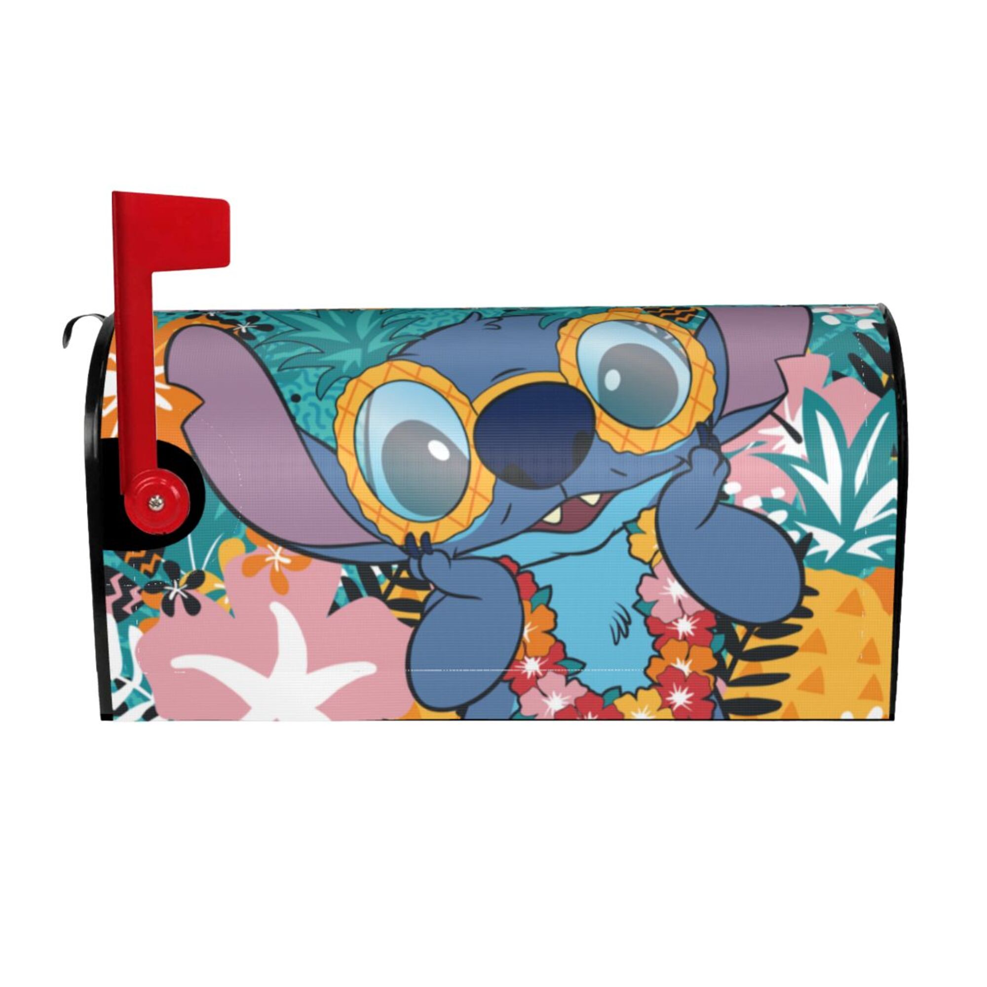 Cartoon Lilo & Stitch Mailbox Cover Magnetic Standard Size 21x18 in ...