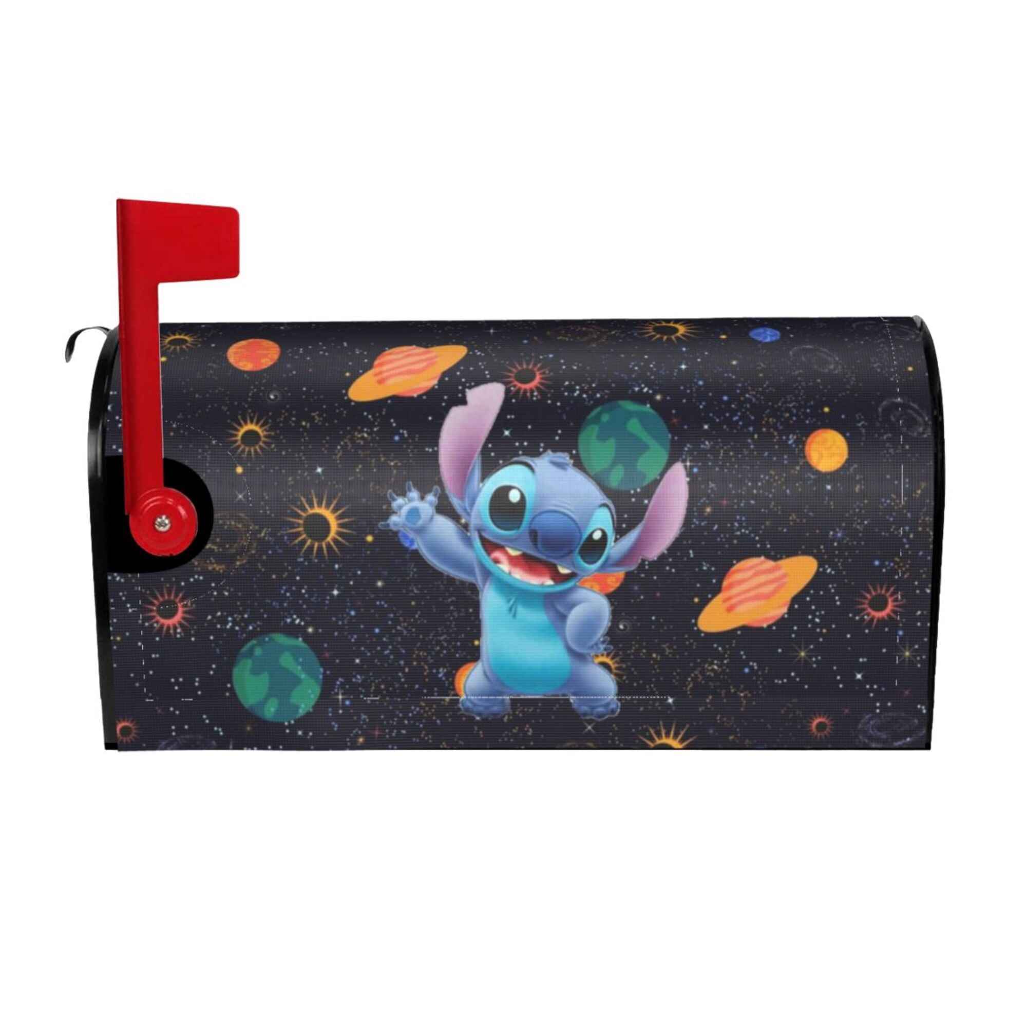 Cartoon Lilo & Stitch Mailbox Cover Magnetic Standard Size 21x18 in ...