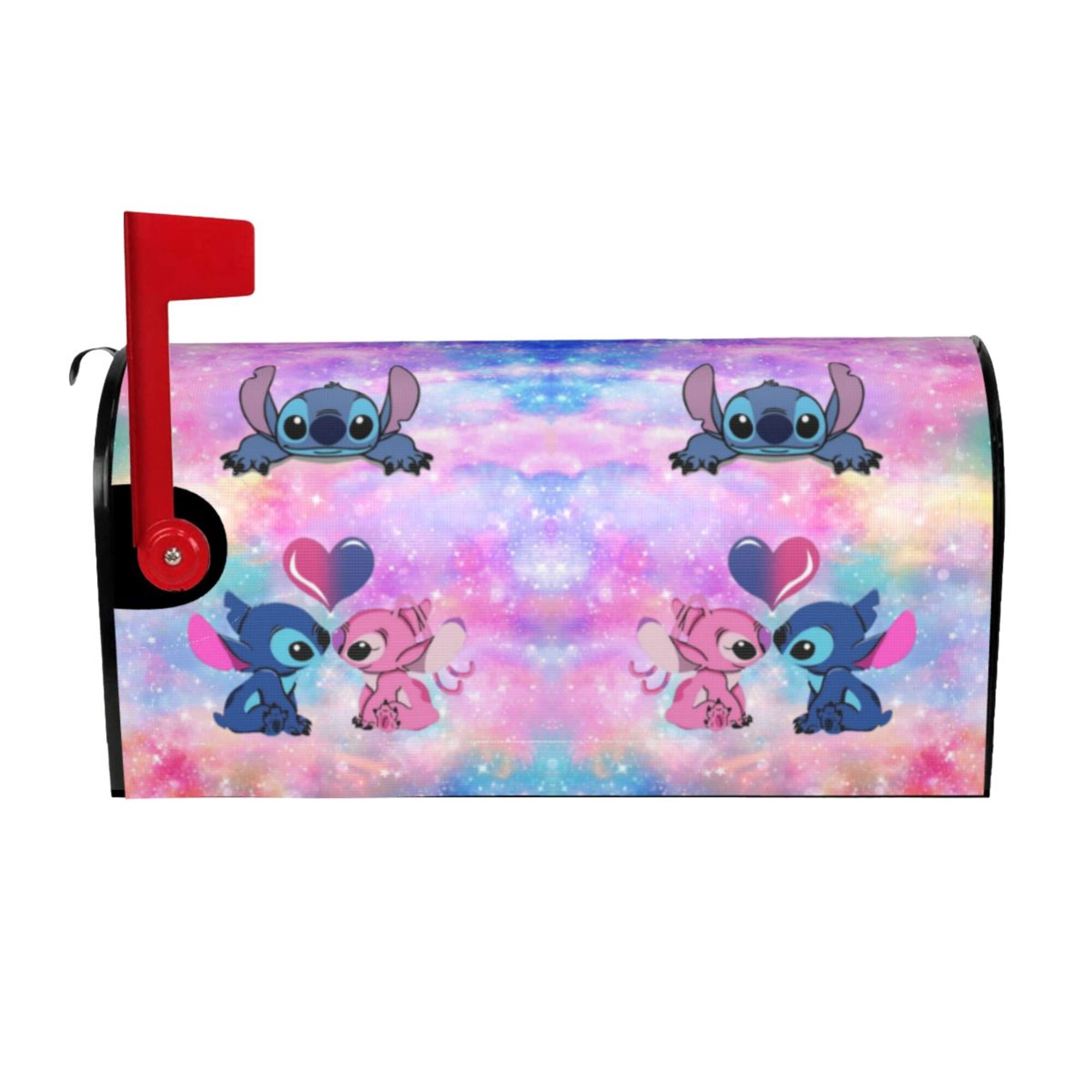 Cartoon Lilo & Stitch Mailbox Cover Magnetic Standard Size 21x18 in ...
