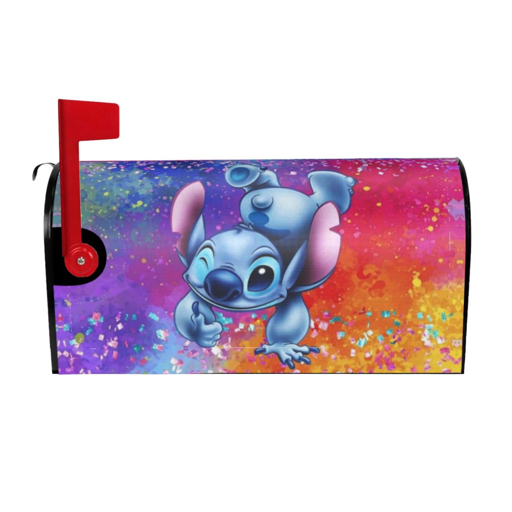 Cartoon Lilo & Stitch Mailbox Cover Magnetic Standard Size 21x18 in ...