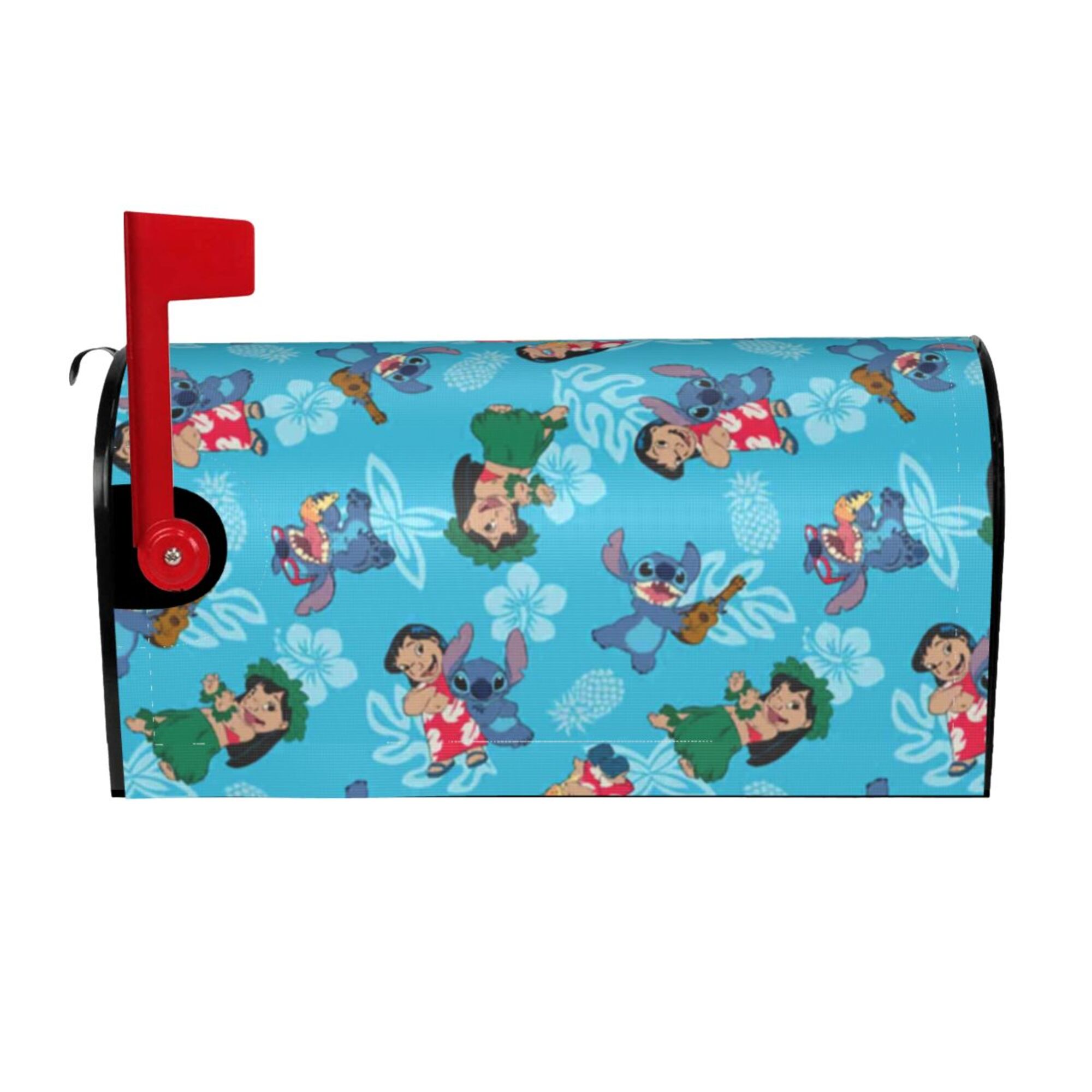 Cartoon Lilo & Stitch Mailbox Cover Magnetic Standard Size 21x18 in ...