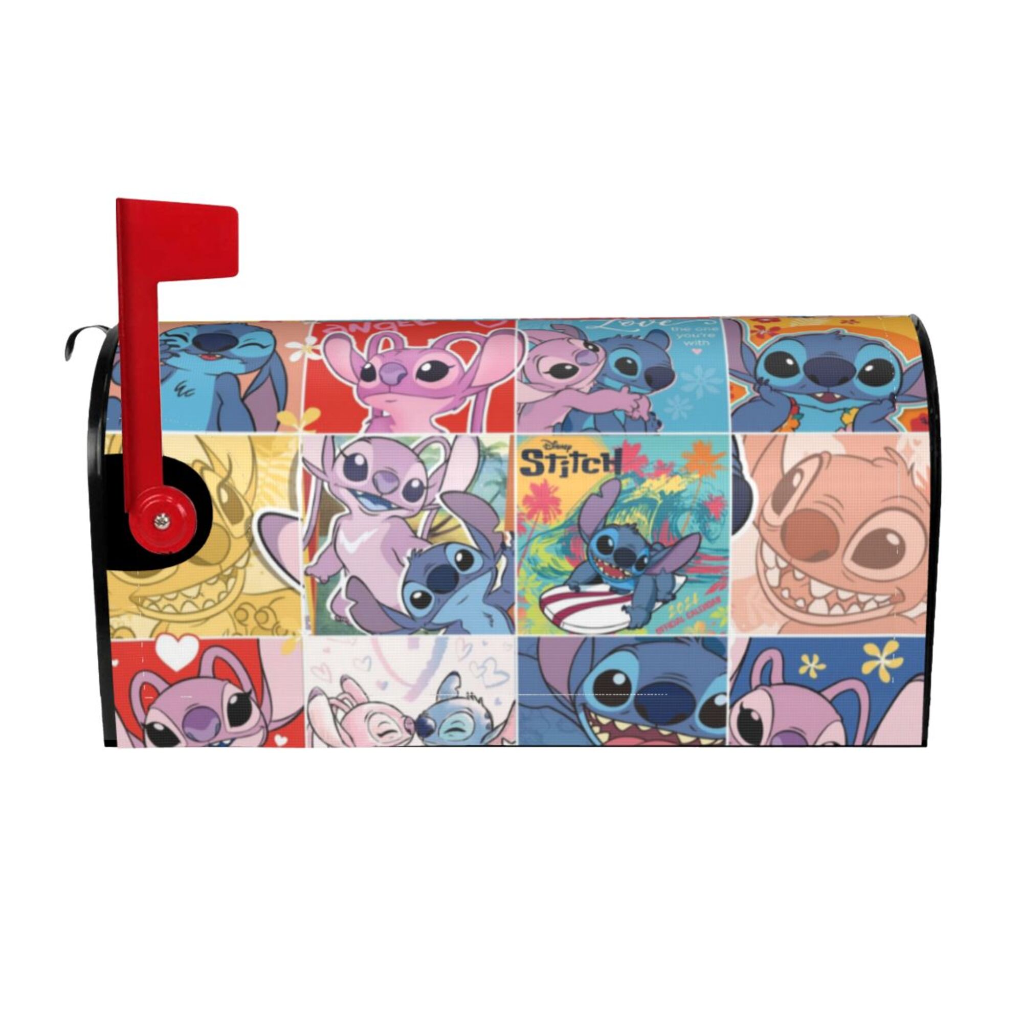 Cartoon Lilo & Stitch Mailbox Cover Magnetic Standard Size 21x18 in ...