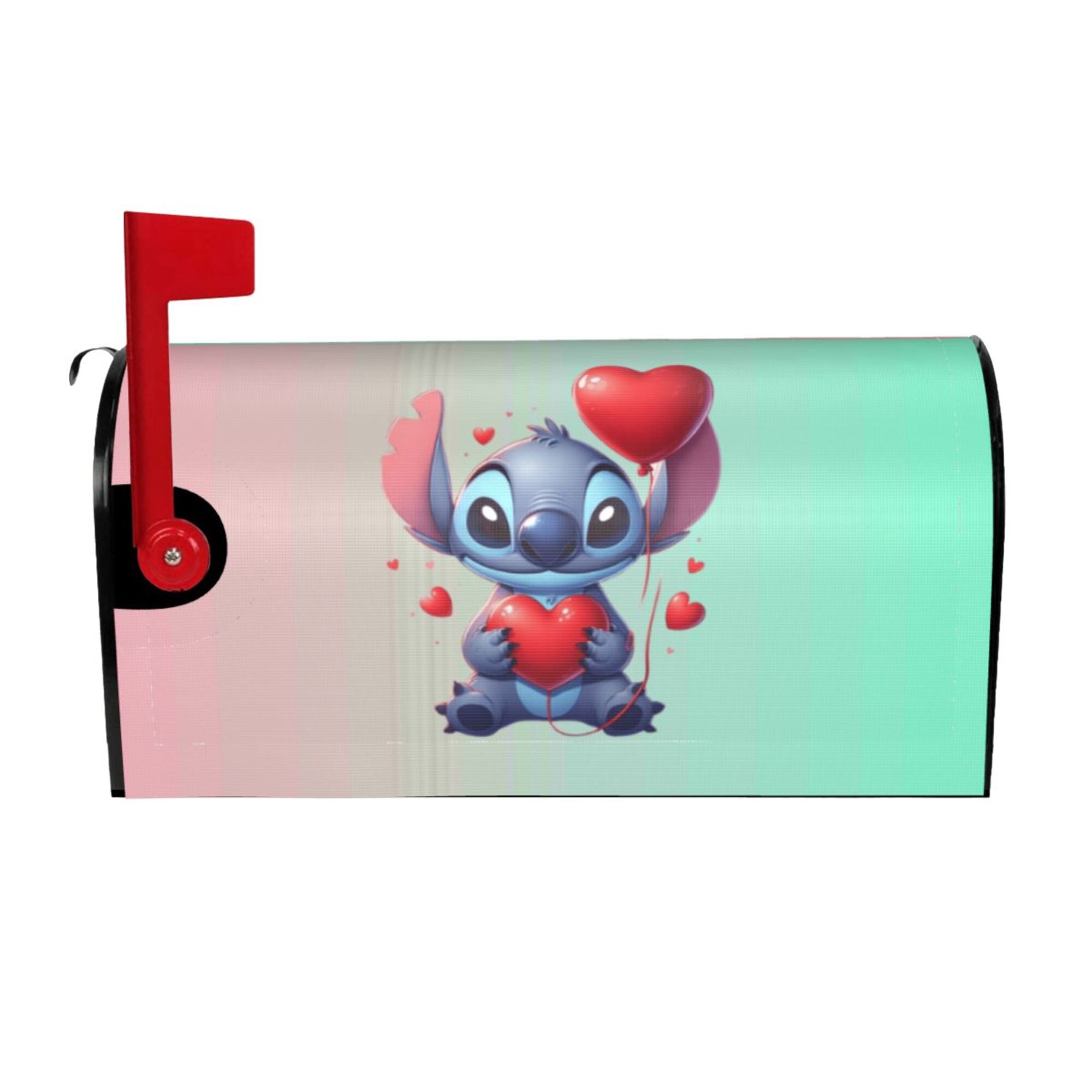 Cartoon Lilo & Stitch Mailbox Cover Magnetic Standard Size 21x18 in ...