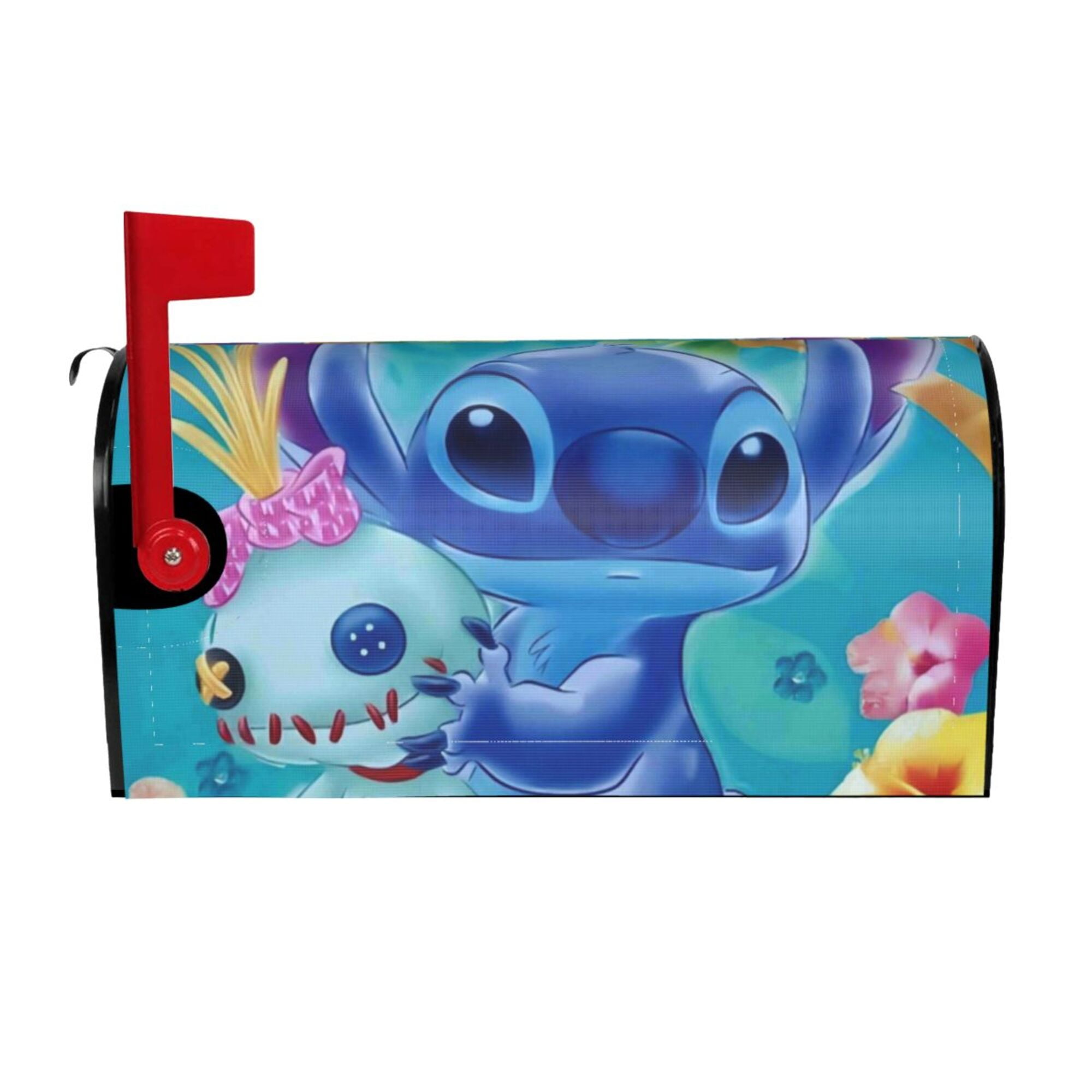 Cartoon Lilo & Stitch Mailbox Cover Magnetic Standard Size 21x18 in ...