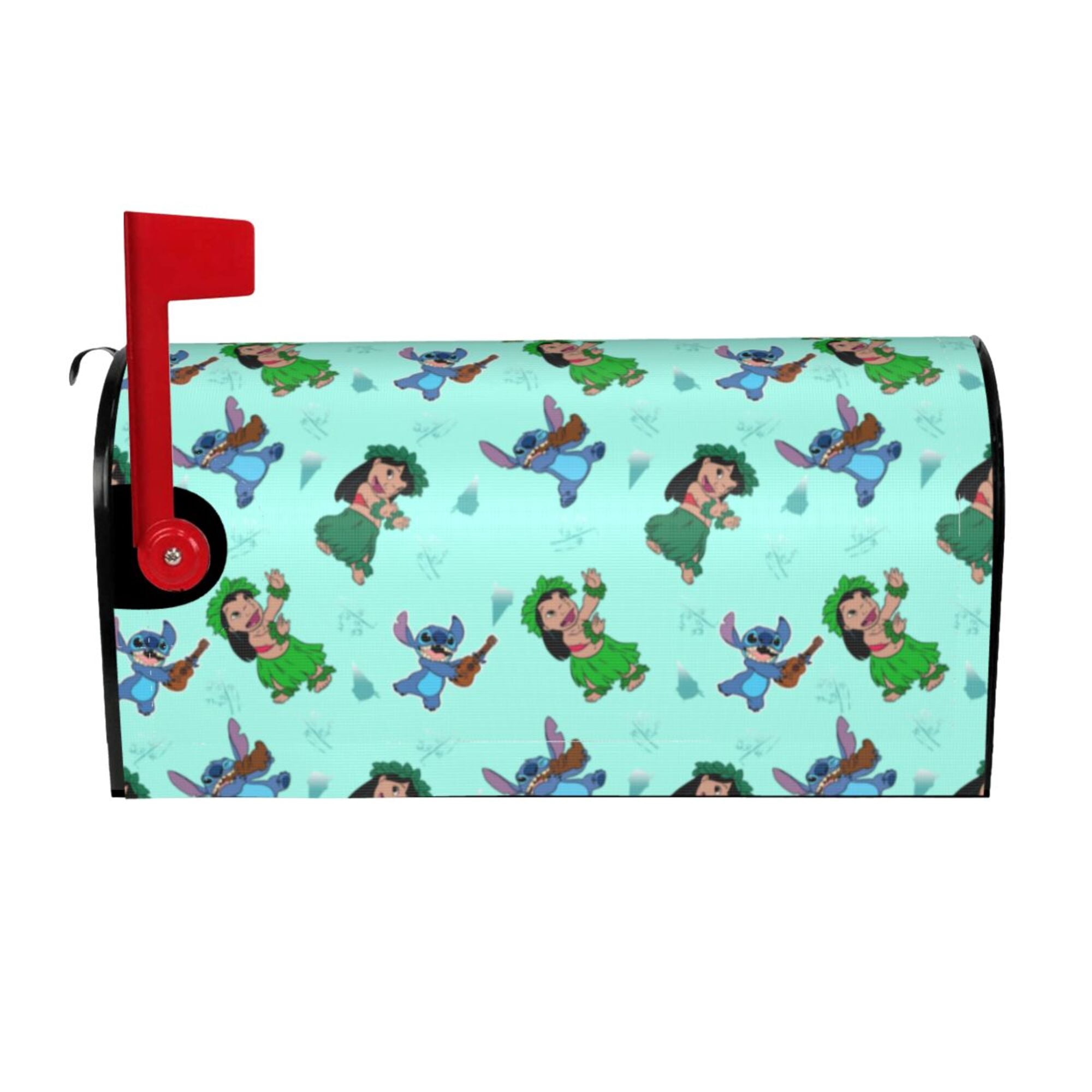 Cartoon Lilo & Stitch Mailbox Cover Magnetic Standard Size 21x18 in ...