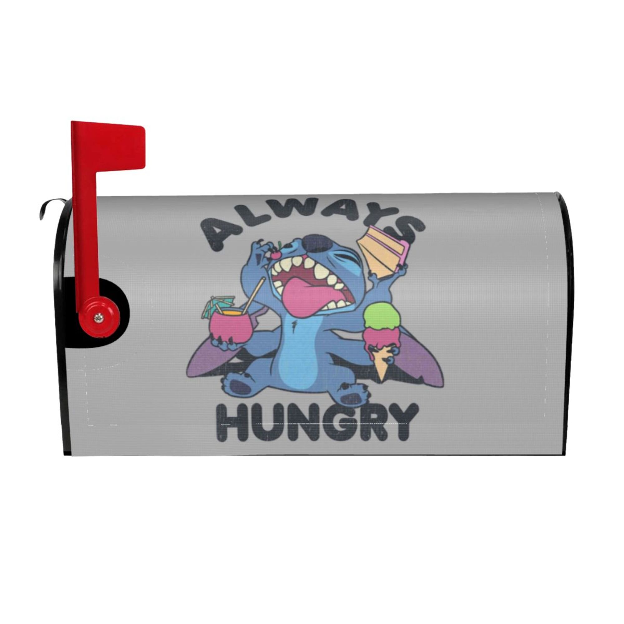 Cartoon Lilo & Stitch Mailbox Cover Magnetic Standard Size 21x18 in ...