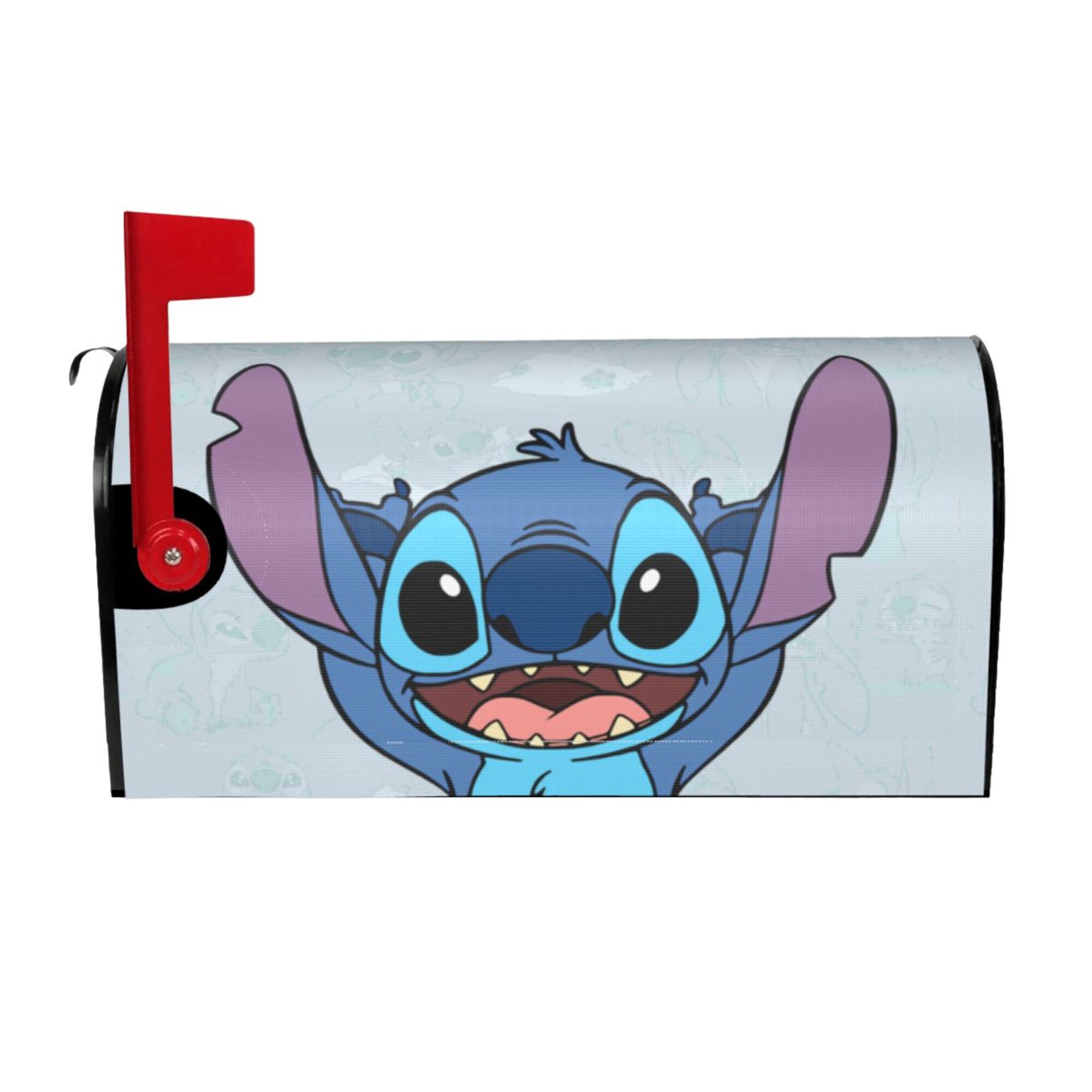 Cartoon Lilo & Stitch Mailbox Cover Magnetic Standard Size 21x18 in ...
