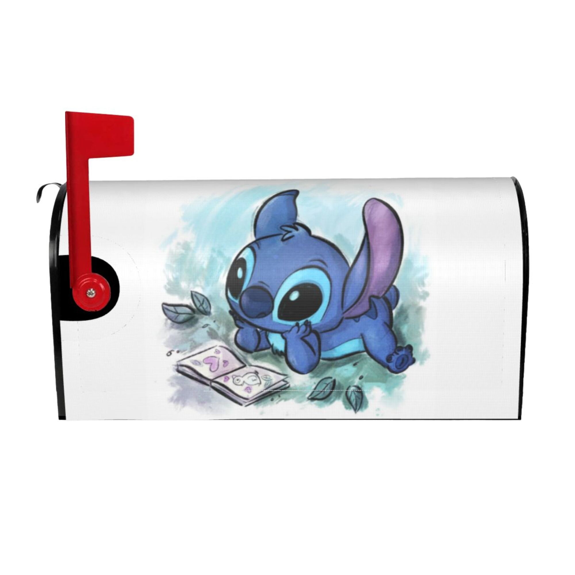 Cartoon Lilo & Stitch Mailbox Cover Magnetic Standard Size 21x18 in ...