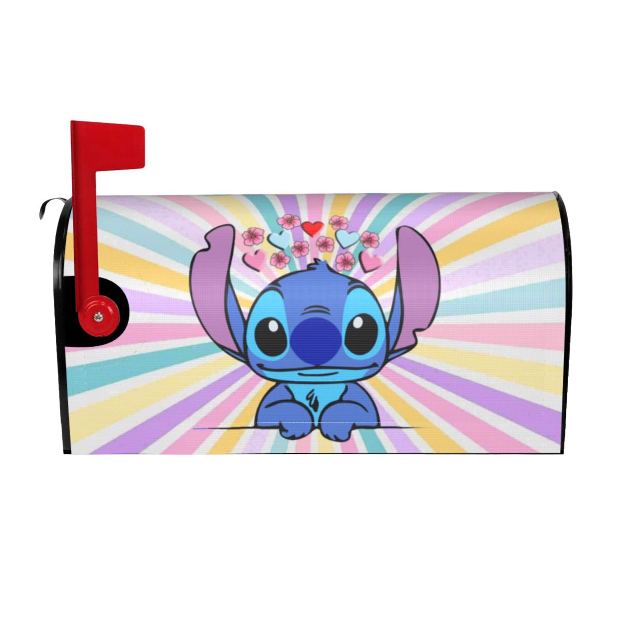 Cartoon Lilo & Stitch Mailbox Cover Magnetic Standard Size 25.5x21 in ...