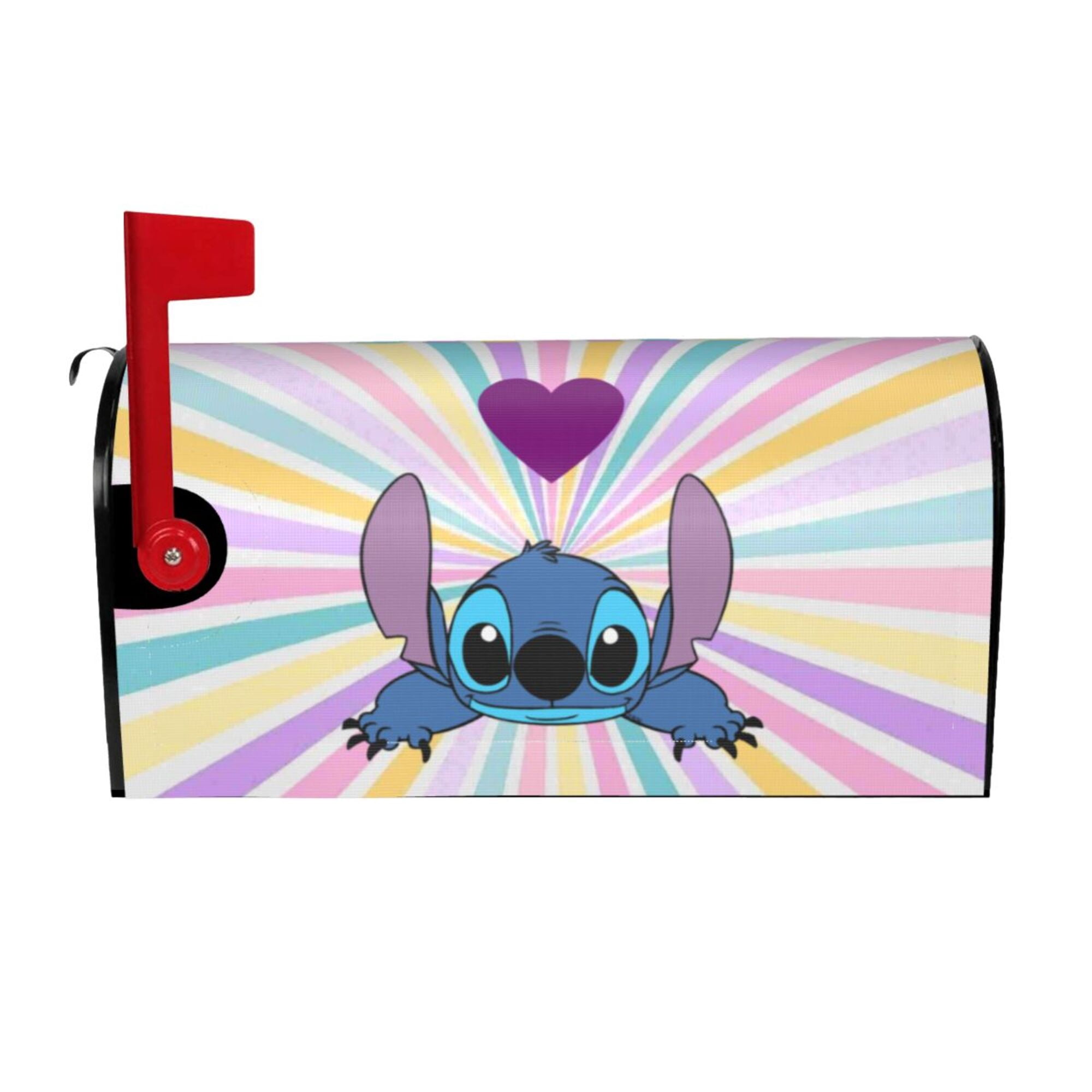 Cartoon Lilo & Stitch Mailbox Cover Magnetic Standard Size 25.5x21 in ...