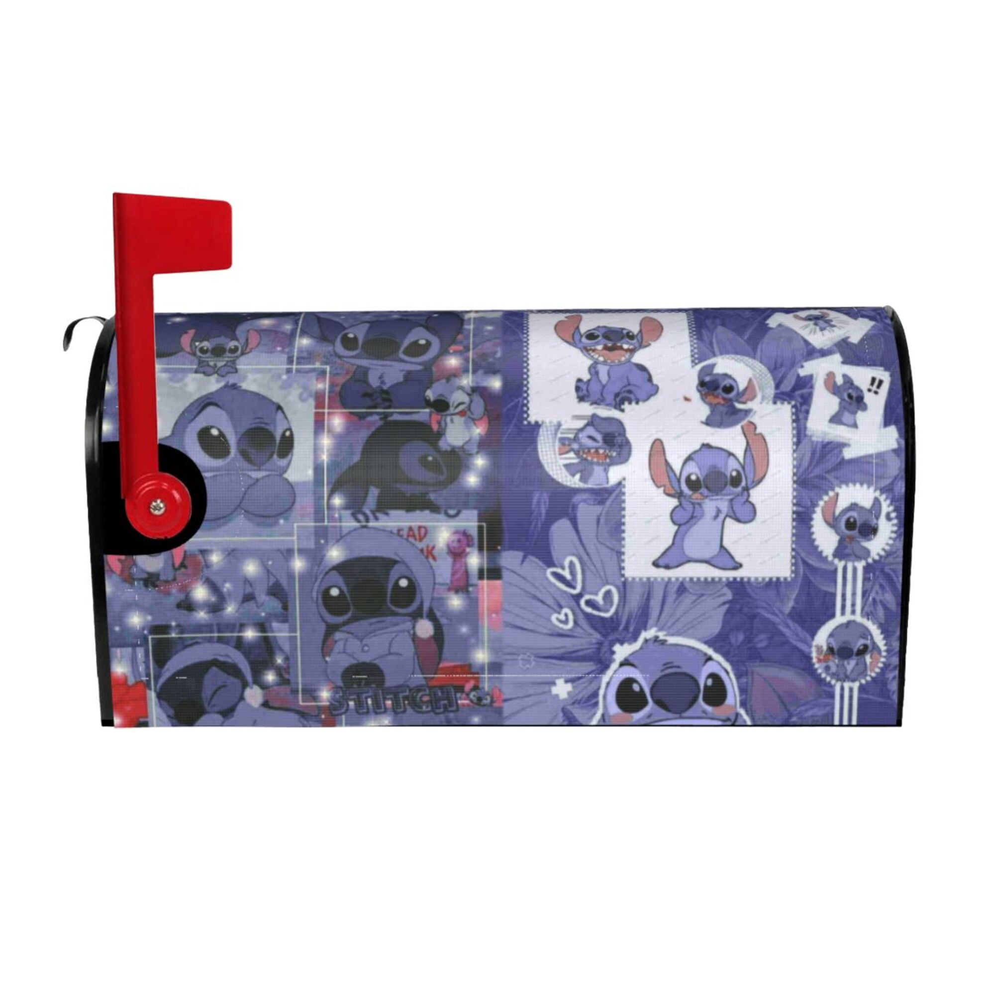 Cartoon Lilo & Stitch Mailbox Cover Magnetic Standard Size 25.5x21 in ...