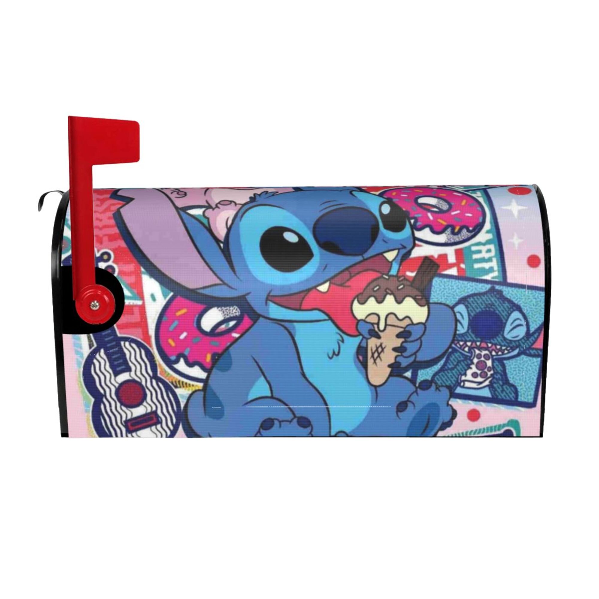 Cartoon Lilo & Stitch Mailbox Cover Magnetic Standard Size 25.5x21 in ...