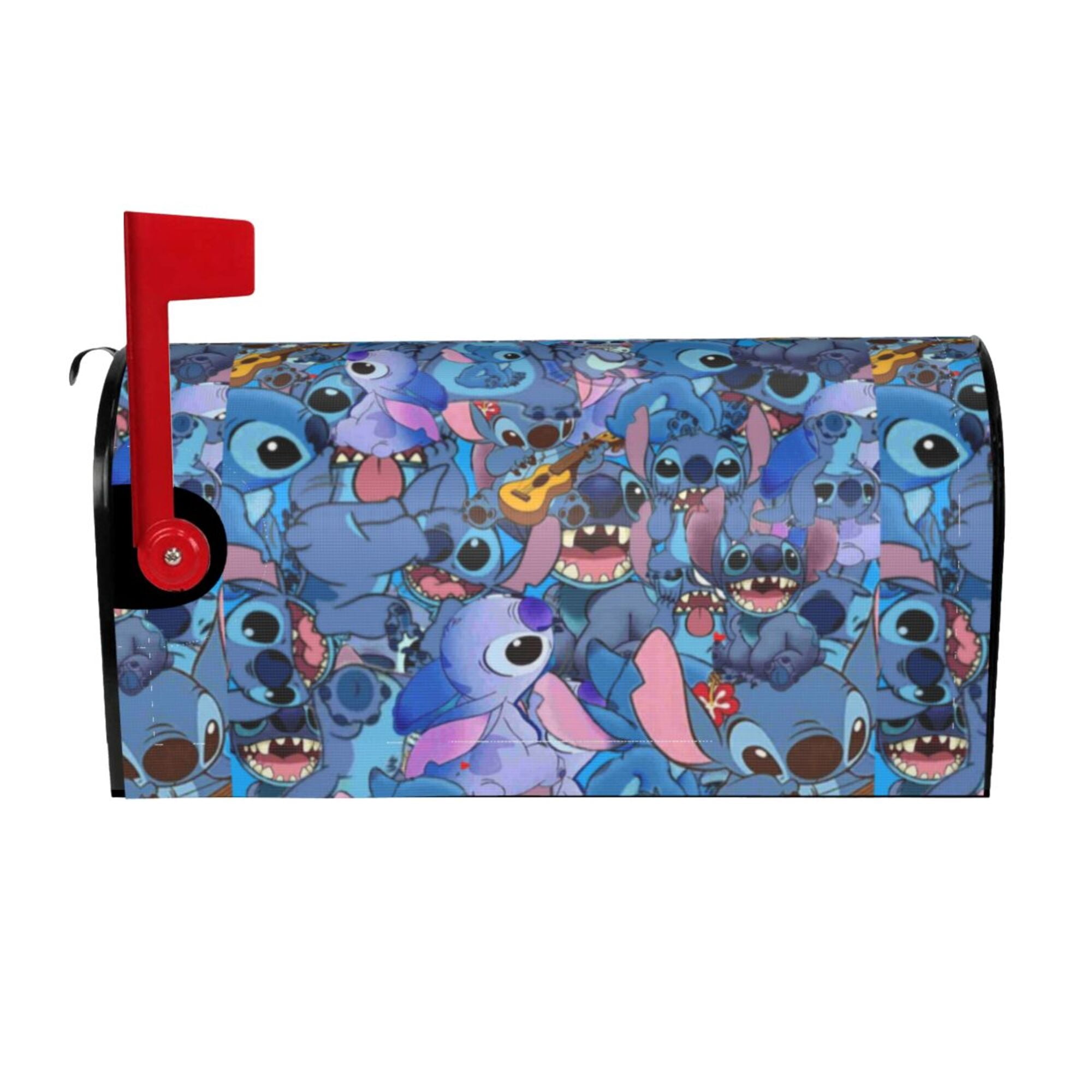 Cartoon Lilo & Stitch Mailbox Cover Magnetic Standard Size 25.5x21 in ...